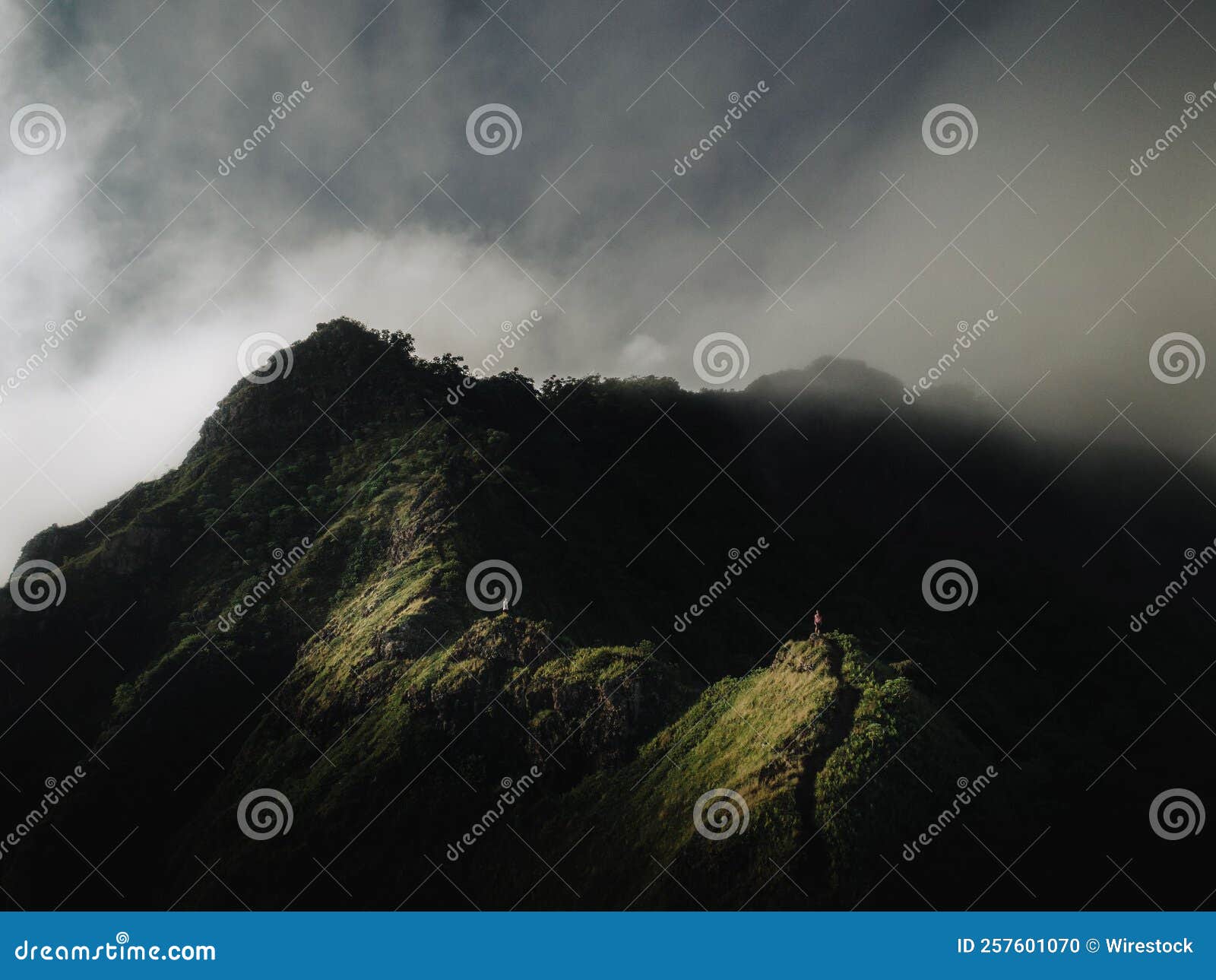 Mesmerizing View of Mountains Under Dramatic Clouds Stock Photo - Image ...