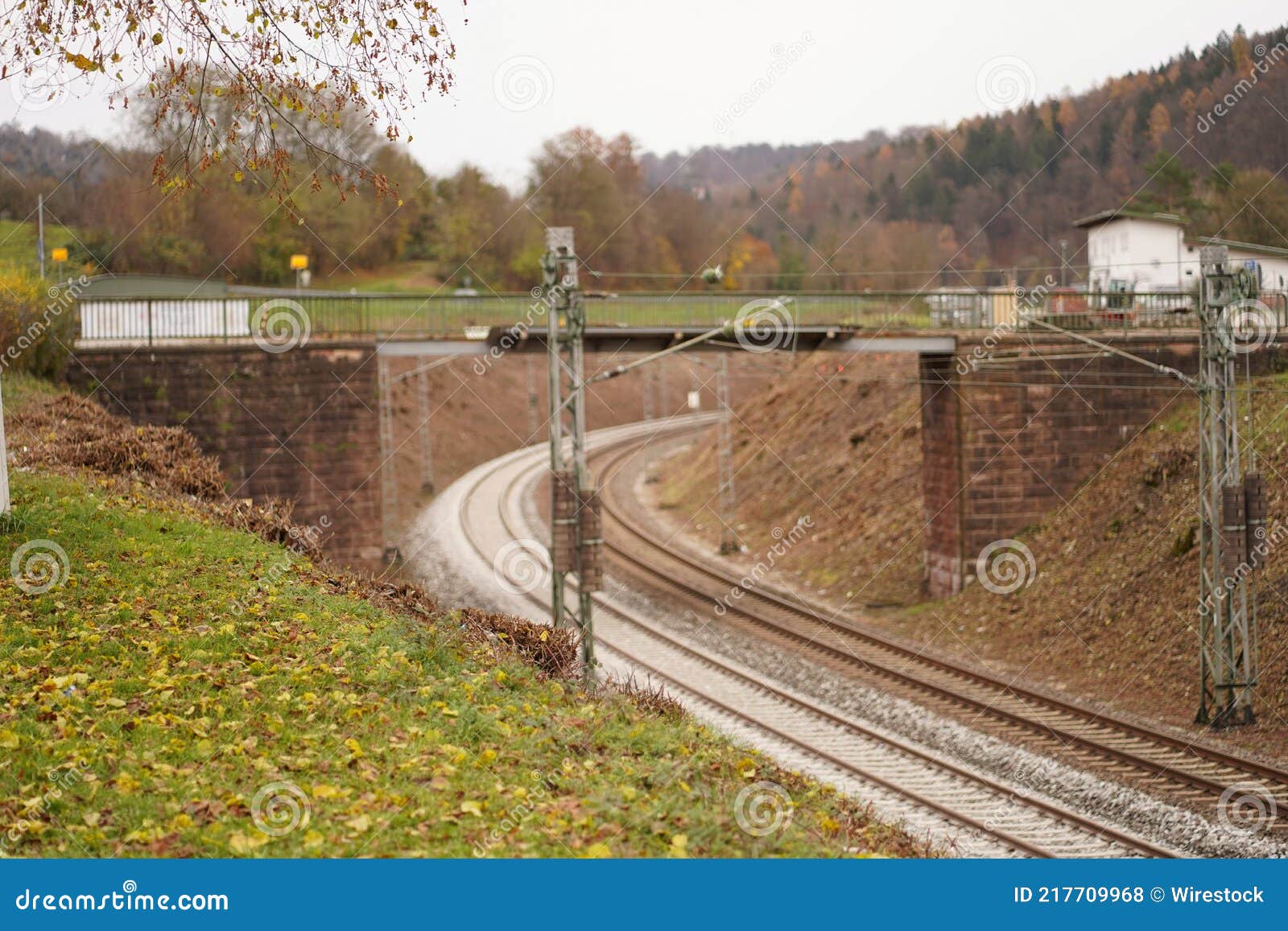 Mesmerizing View of Old Rusty Railroad Way Stock Photo - Image of ...