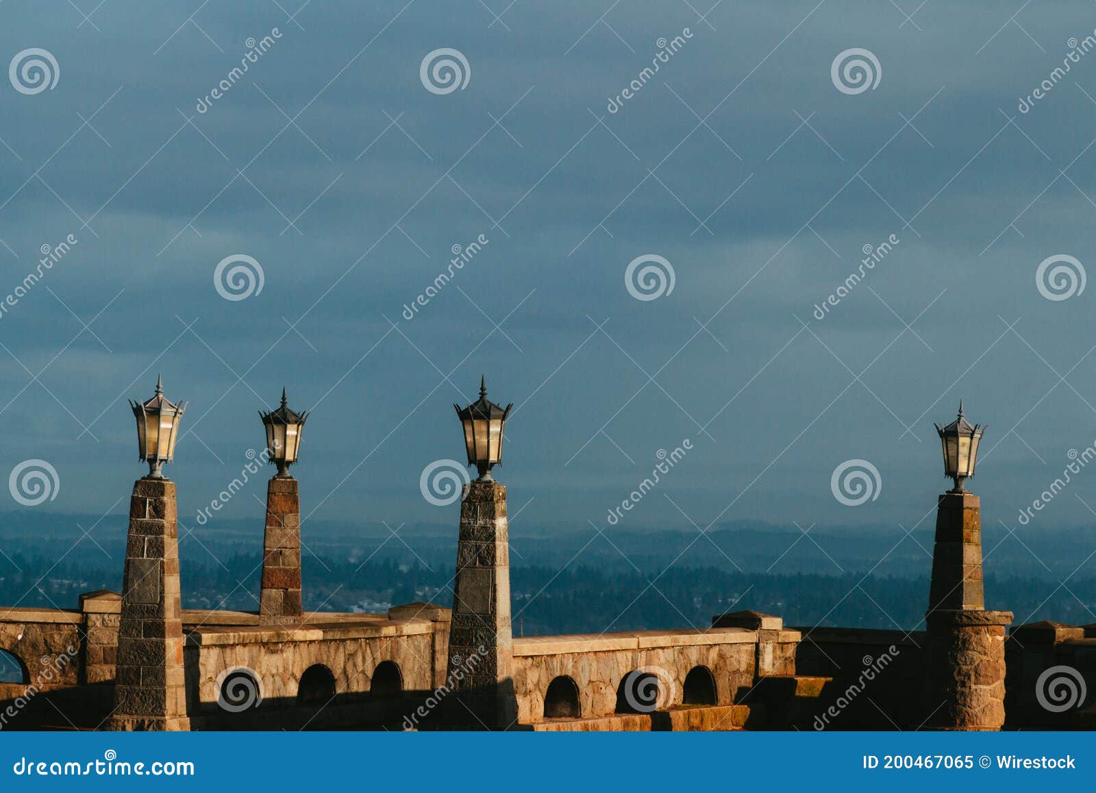 Mesmerizing View of the Rocky Butte with the Forest in the Background ...