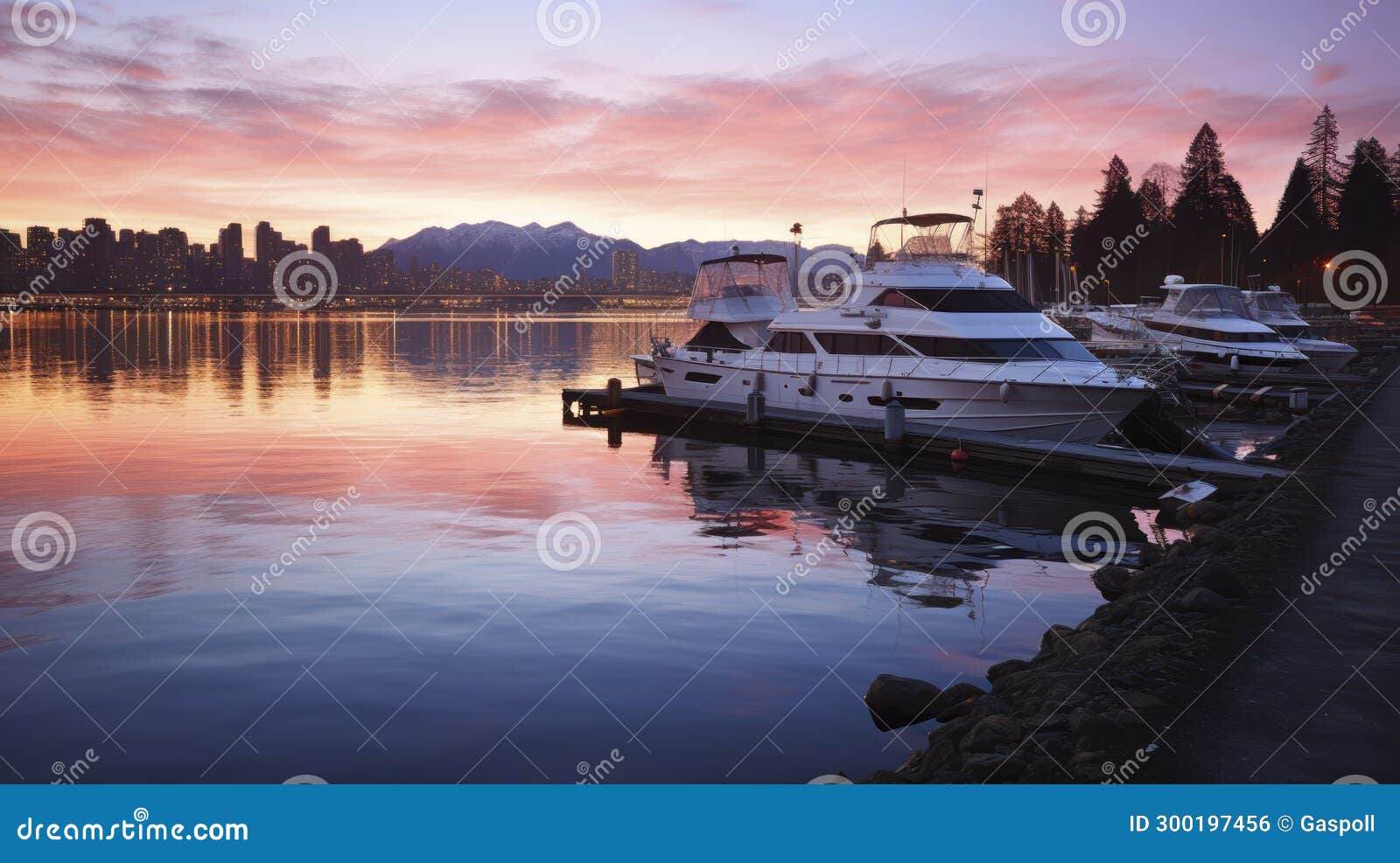 A Mesmerizing View of Sunset Casting Its Glow Over a Boat Moored in the ...