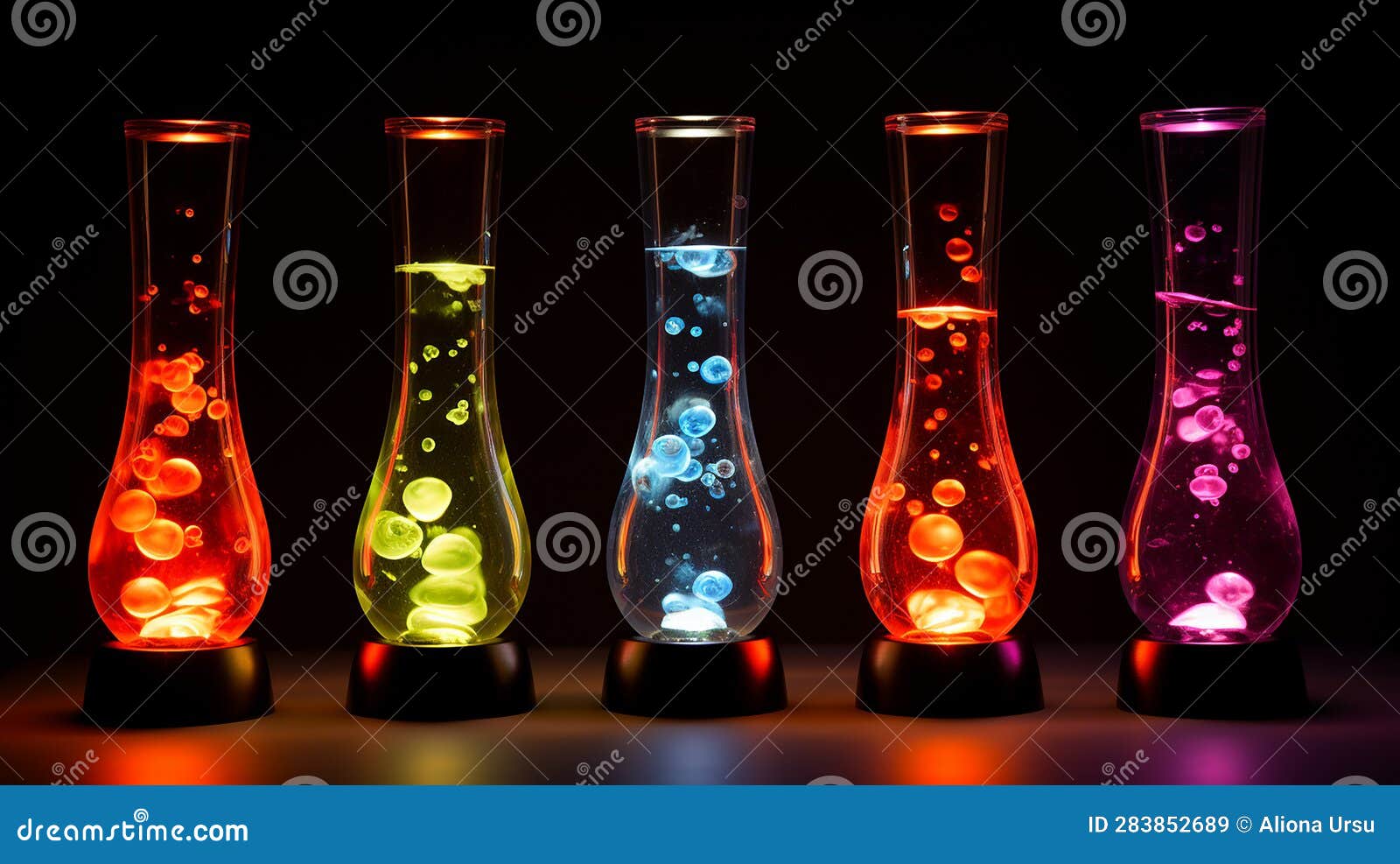 The Vibrant Colors and Undulating Forms of a Lava Lamp, Evoking a Sense ...