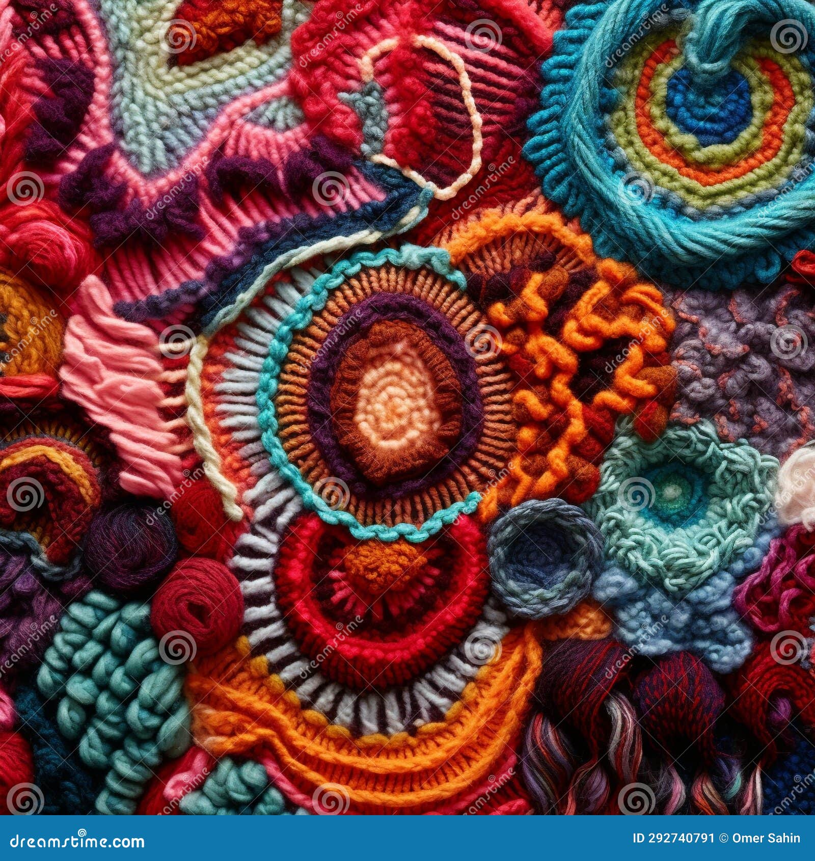 Mesmerizing Wool Composition with Intricate Patterns Stock Image ...