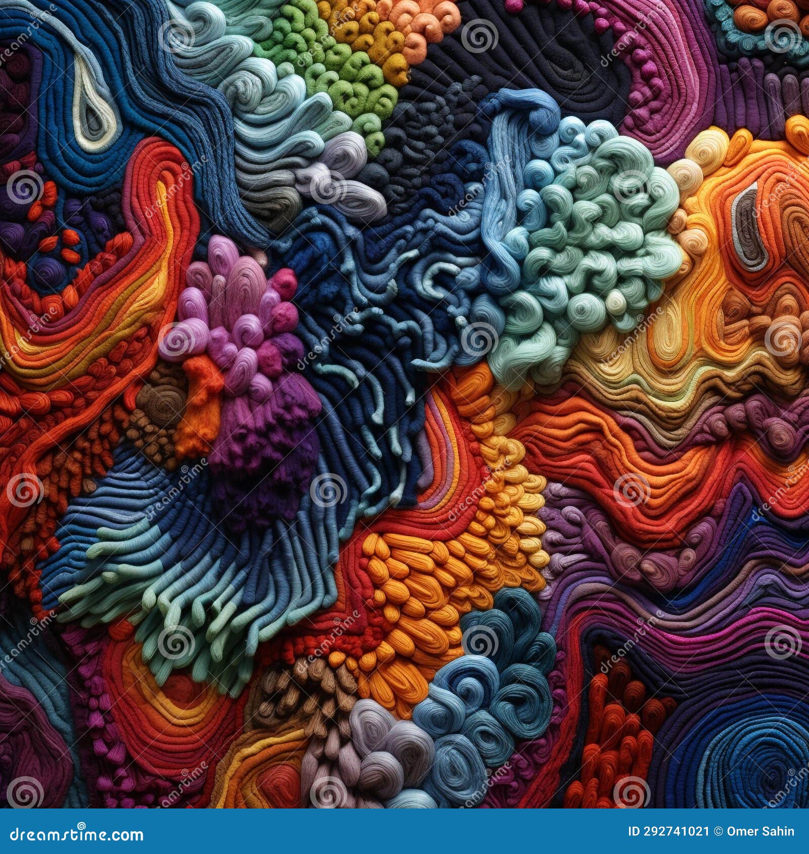 Mesmerizing Wool Composition with Intricate Patterns Stock Image ...