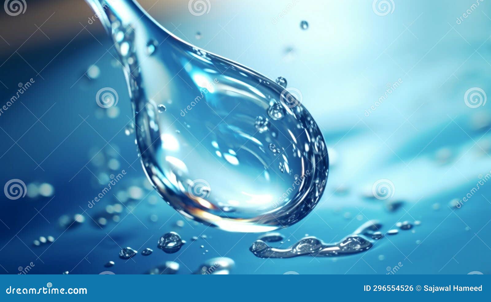 Aqua Eruption: Water Drop Impact Stock Illustration - Illustration of ...