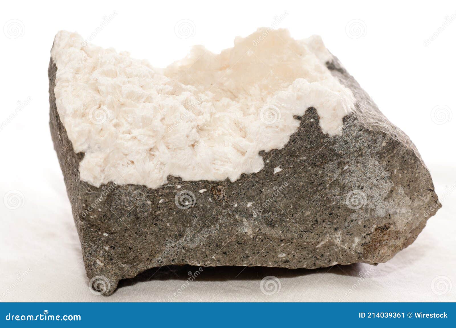 Mesolite mineral sample stock image. Image of zeolite - 214039361