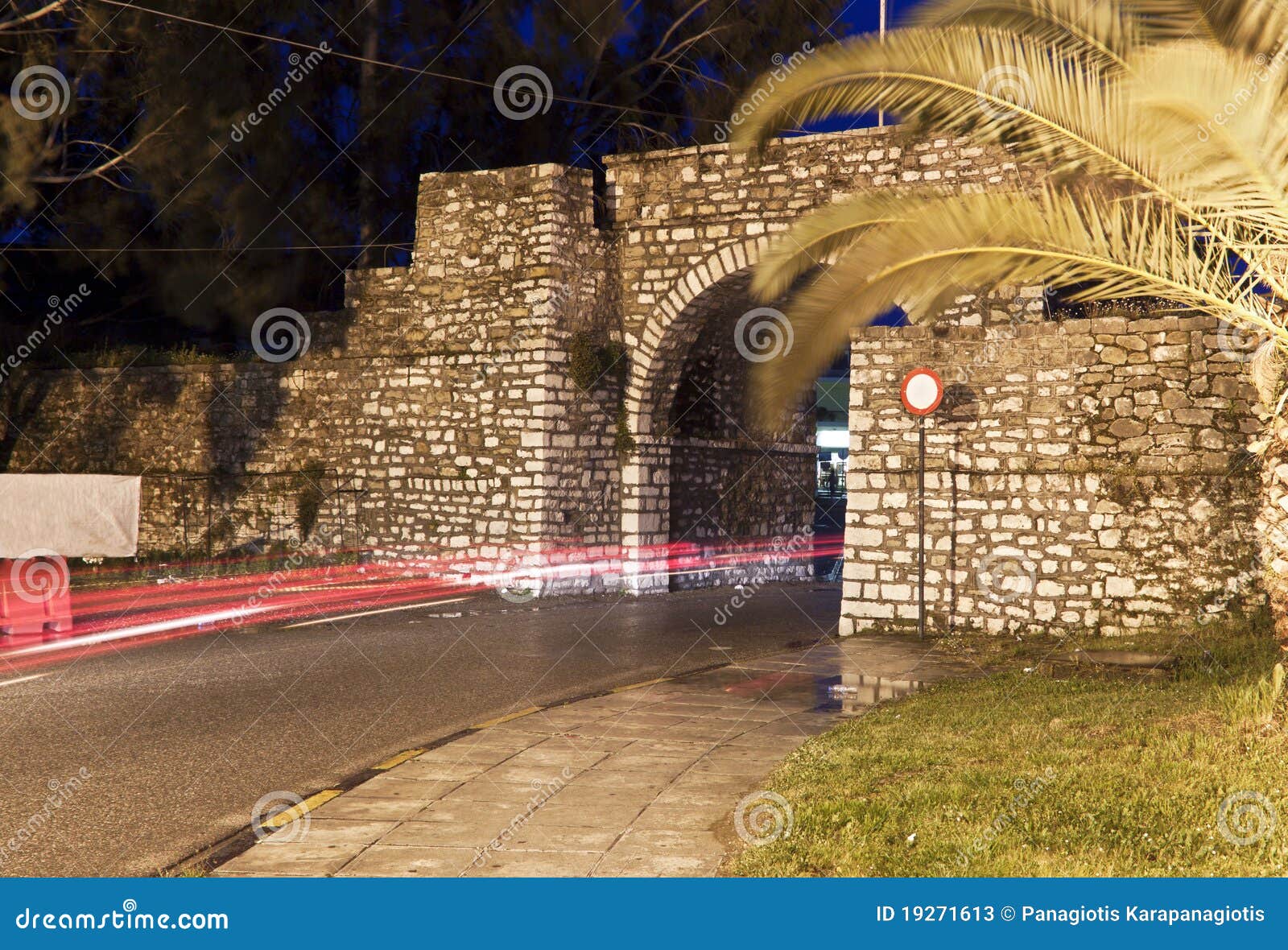 Mesologi City and Freedom Gate, Greece Stock Image - Image of heroic ...