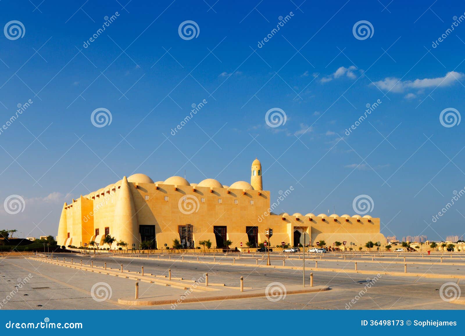 A Mesquita Grande De Doha, Catar Imagem de Stock - Imagem de escultura ...