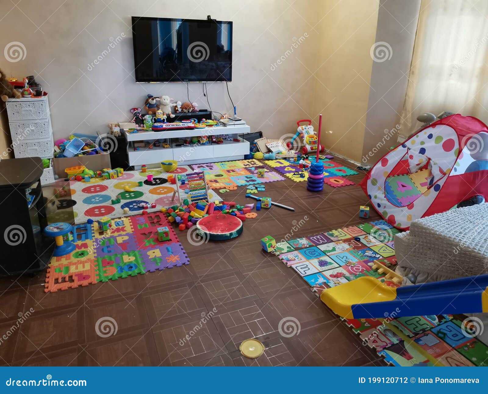 A Mess in the Children& X27;s Room Stock Photo - Image of screenshot ...