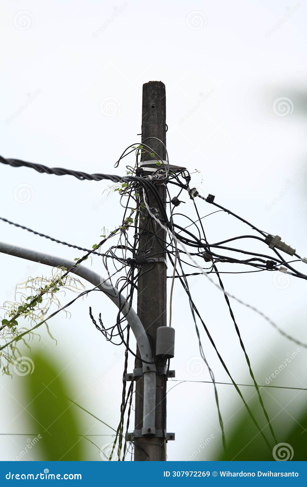 A Mess of Conduit Cable on the Side of the Road Stock Image - Image of ...