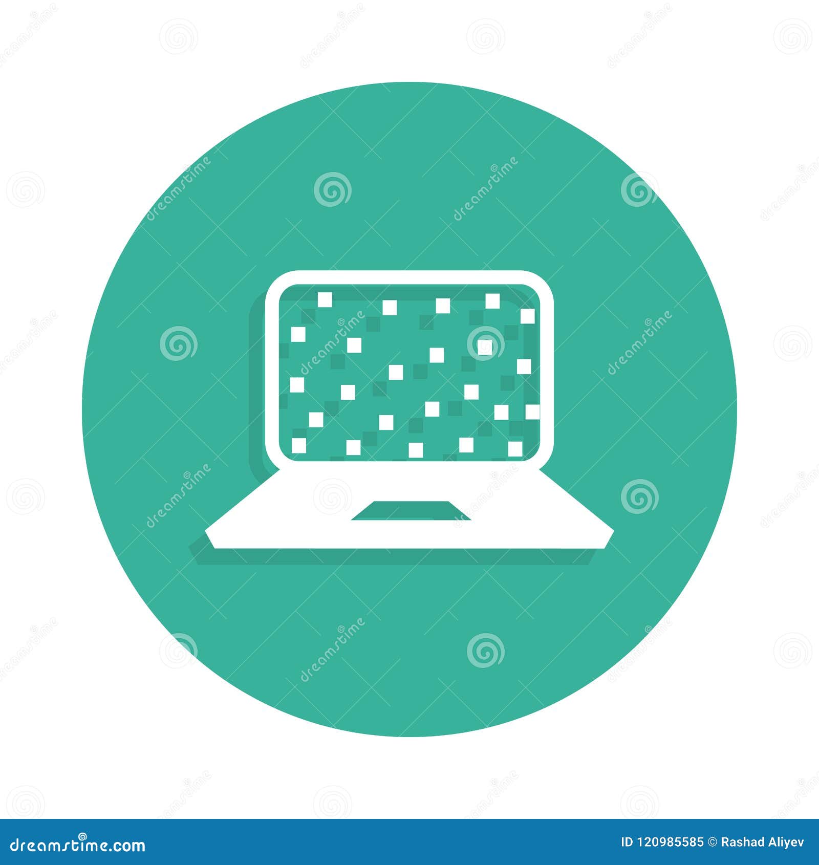 Mess in Desktop Computer Icon in Badge Style with Shadow Stock ...