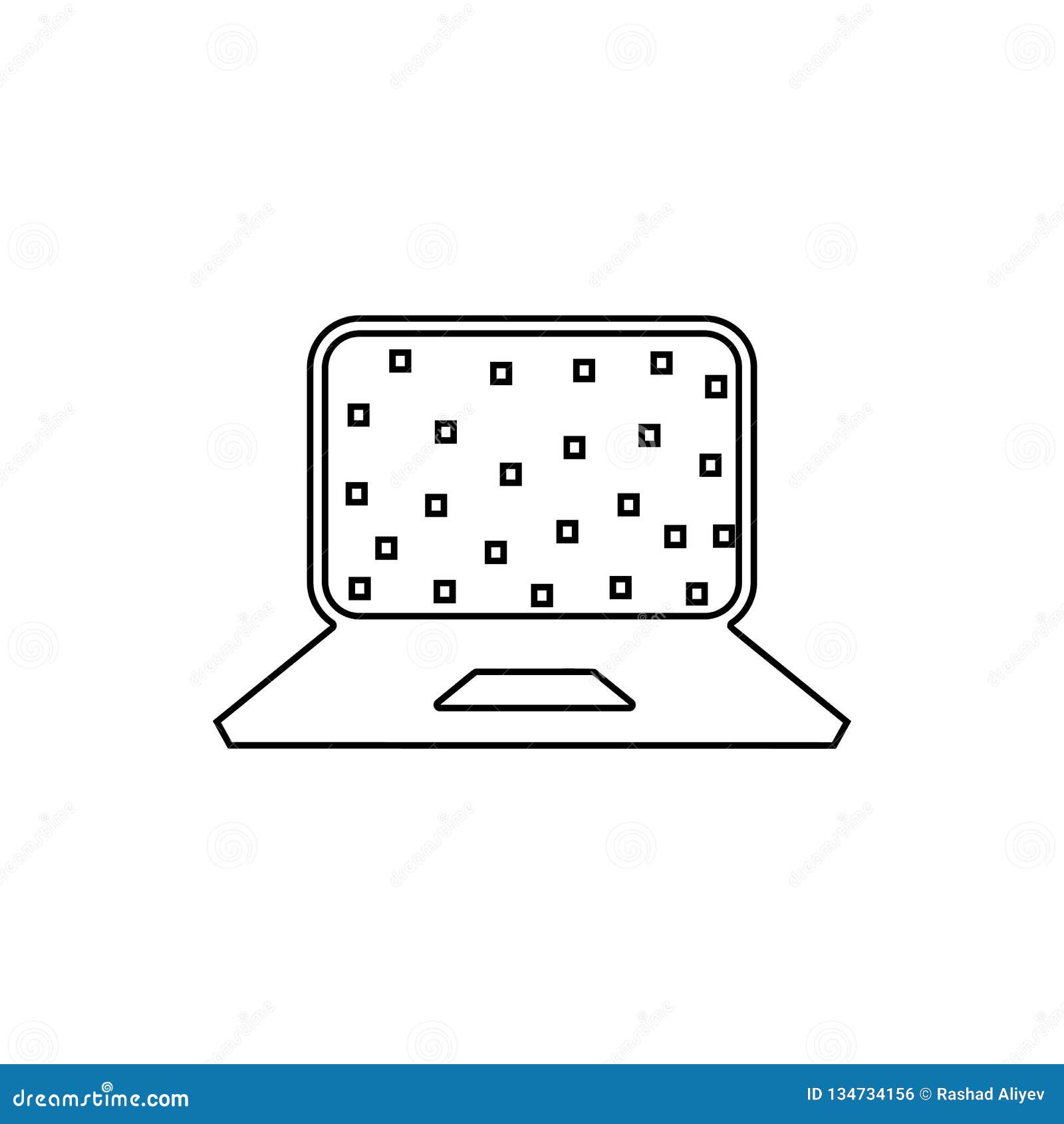 Mess in Desktop Computer Icon. Element of Chaos for Mobile Concept and ...