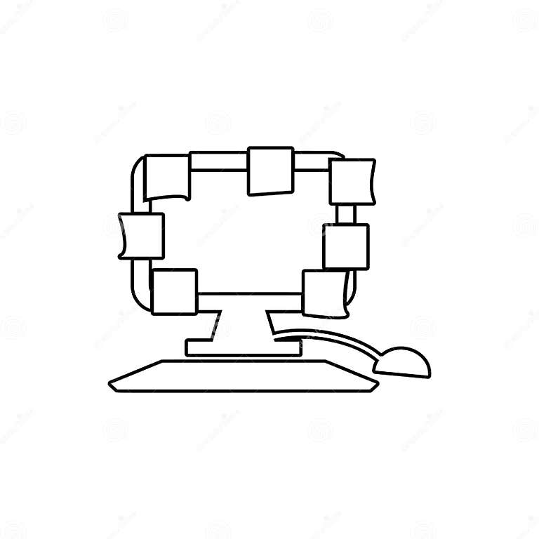 Mess on the Desktop Icon. Element of Chaos for Mobile Concept and Web ...