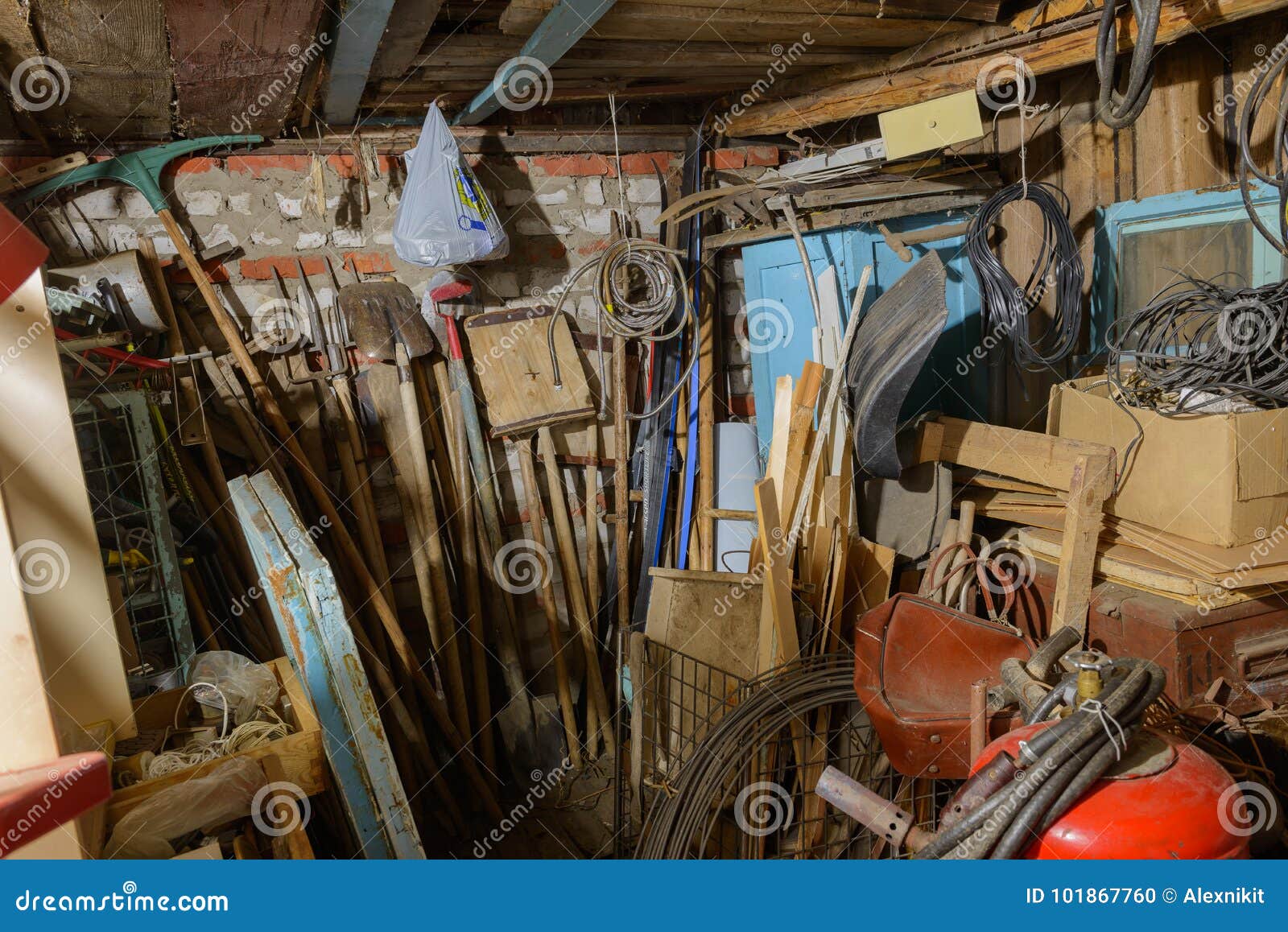 A Mess from Different Things and Tools Stock Photo - Image of flour ...