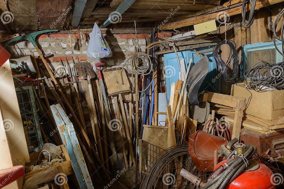 A Mess from Different Things and Tools Stock Photo - Image of flour ...