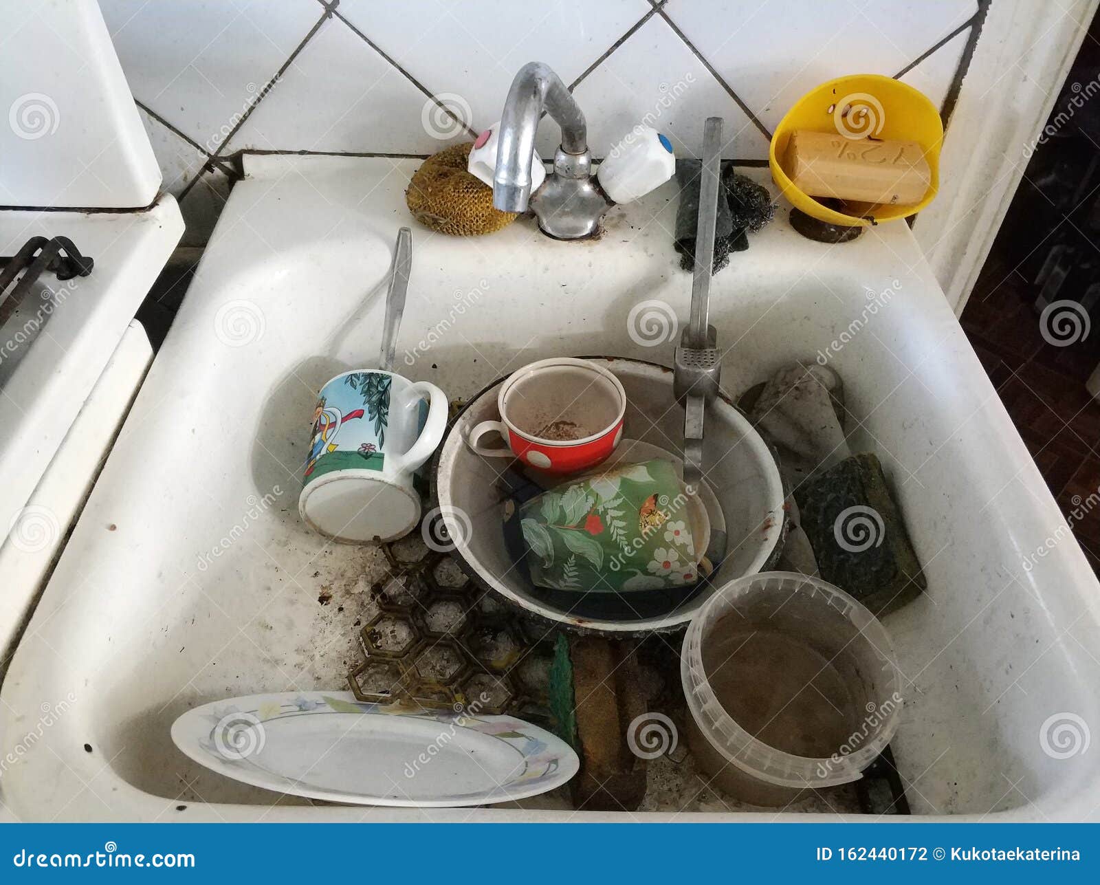 Mess and Dump. an Old Room with Lots of Things. Devastation Stock Photo ...