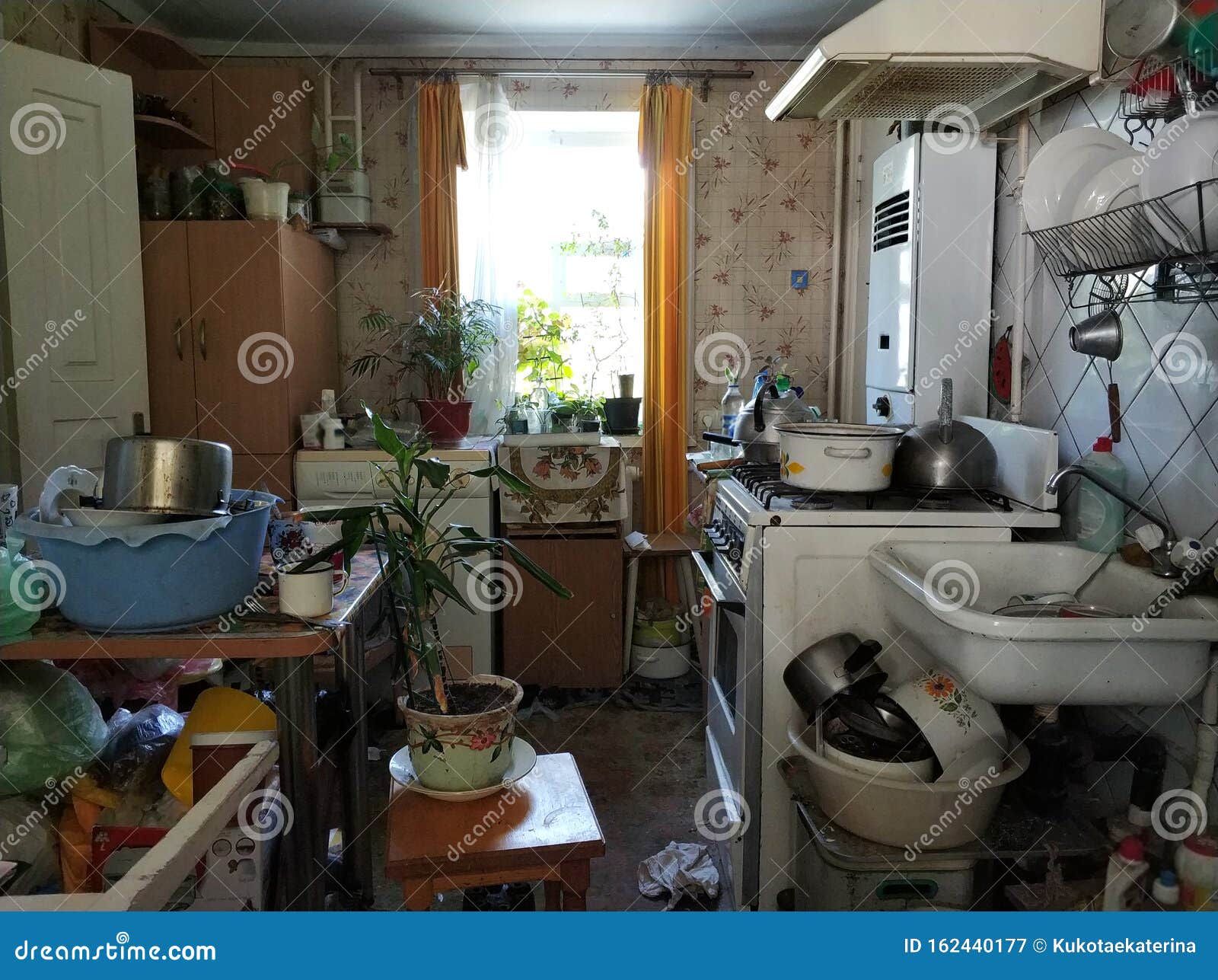 Mess and Dump. an Old Room with Lots of Things. Devastation Stock Image ...