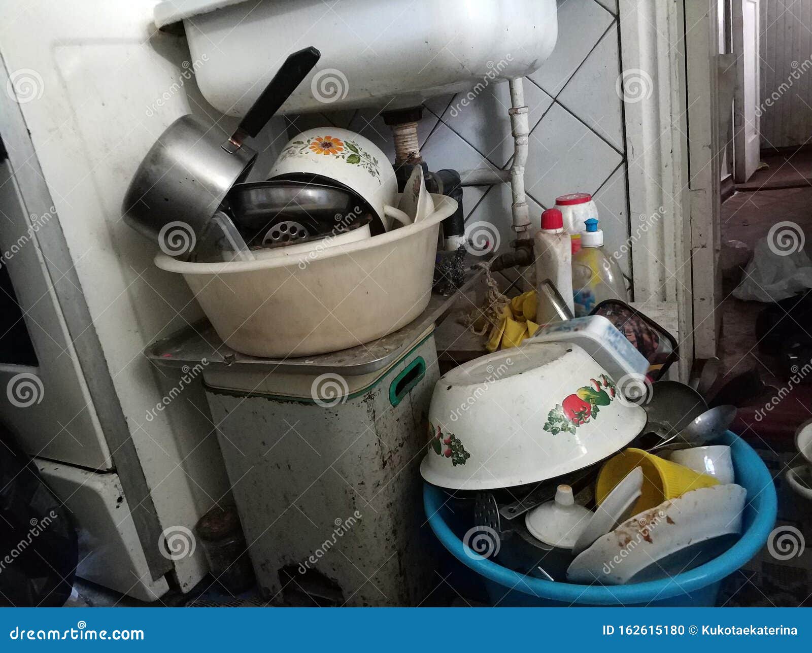 Mess and Dump. an Old Room with Lots of Things. Devastation Stock Photo ...