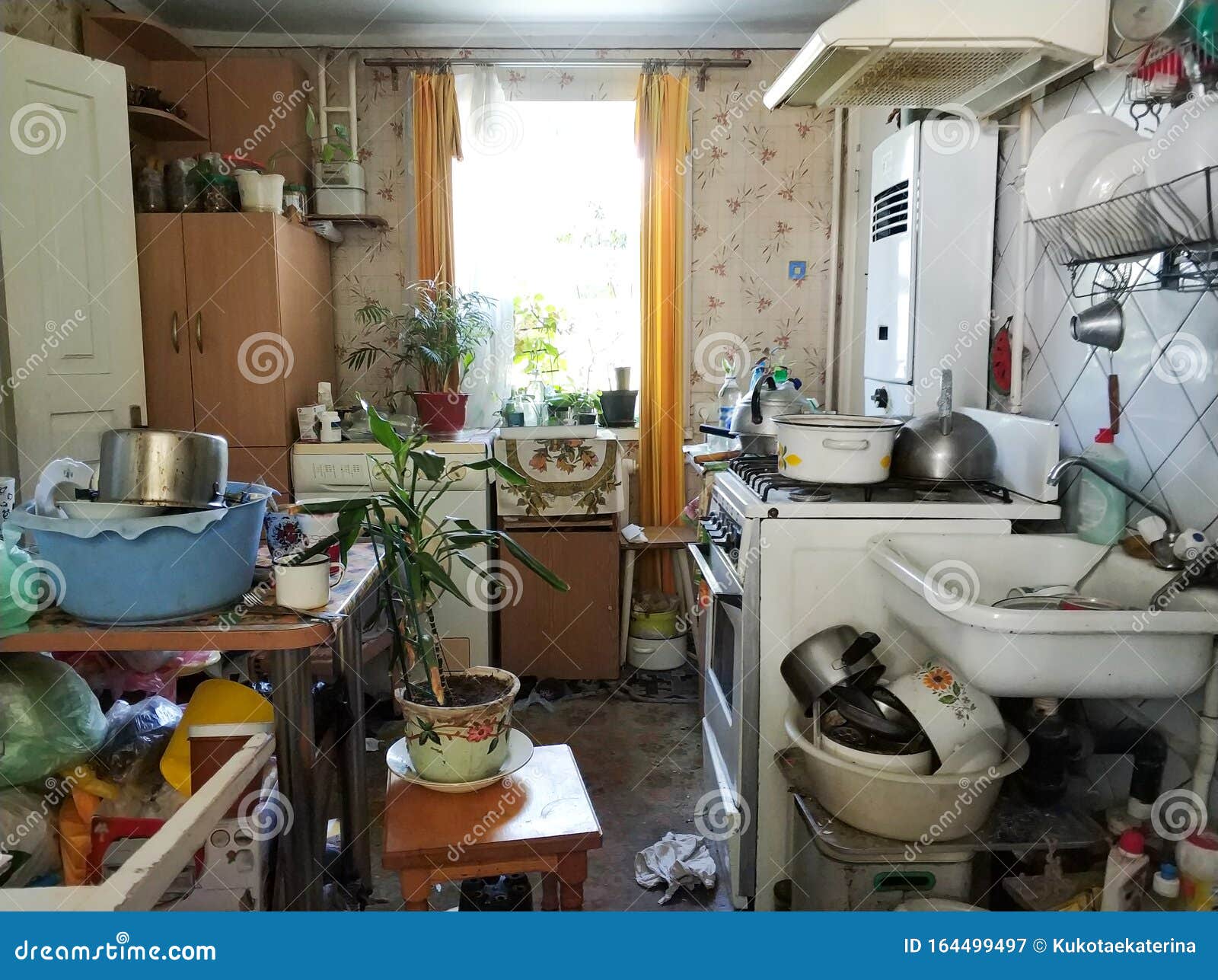 Mess and Dump. an Old Room with Lots of Things. Devastation Stock Image ...