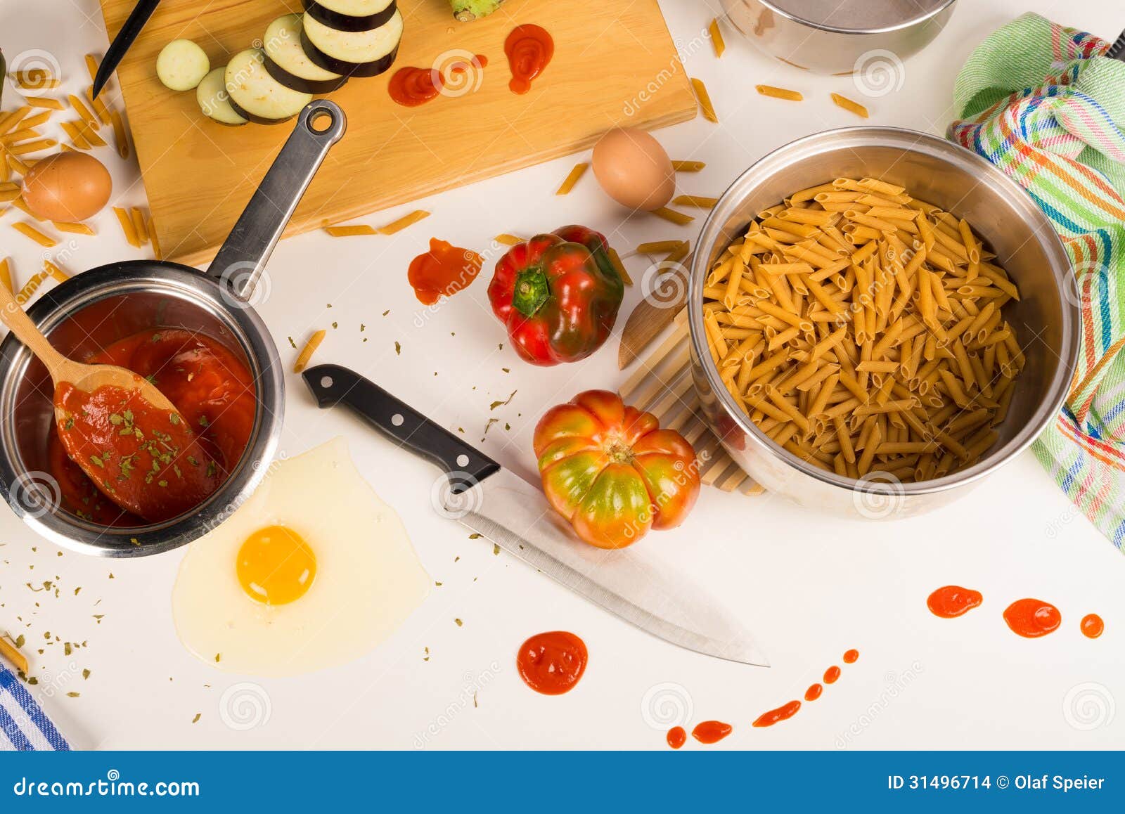 Mess in the kitchen stock photo. Image of unhygienic - 31496714