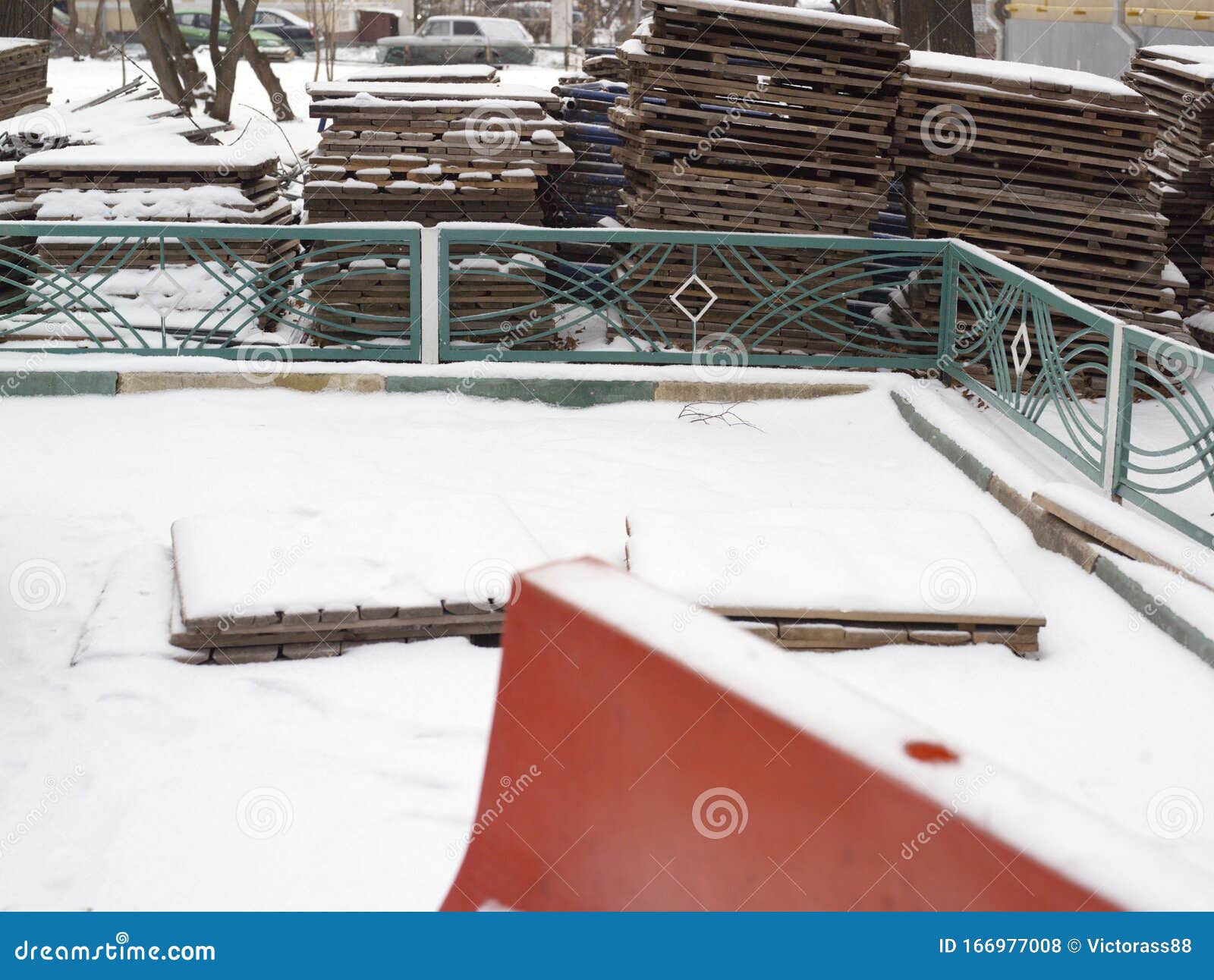 Mess Left in Yard after Renovation Stock Photo - Image of renovation ...