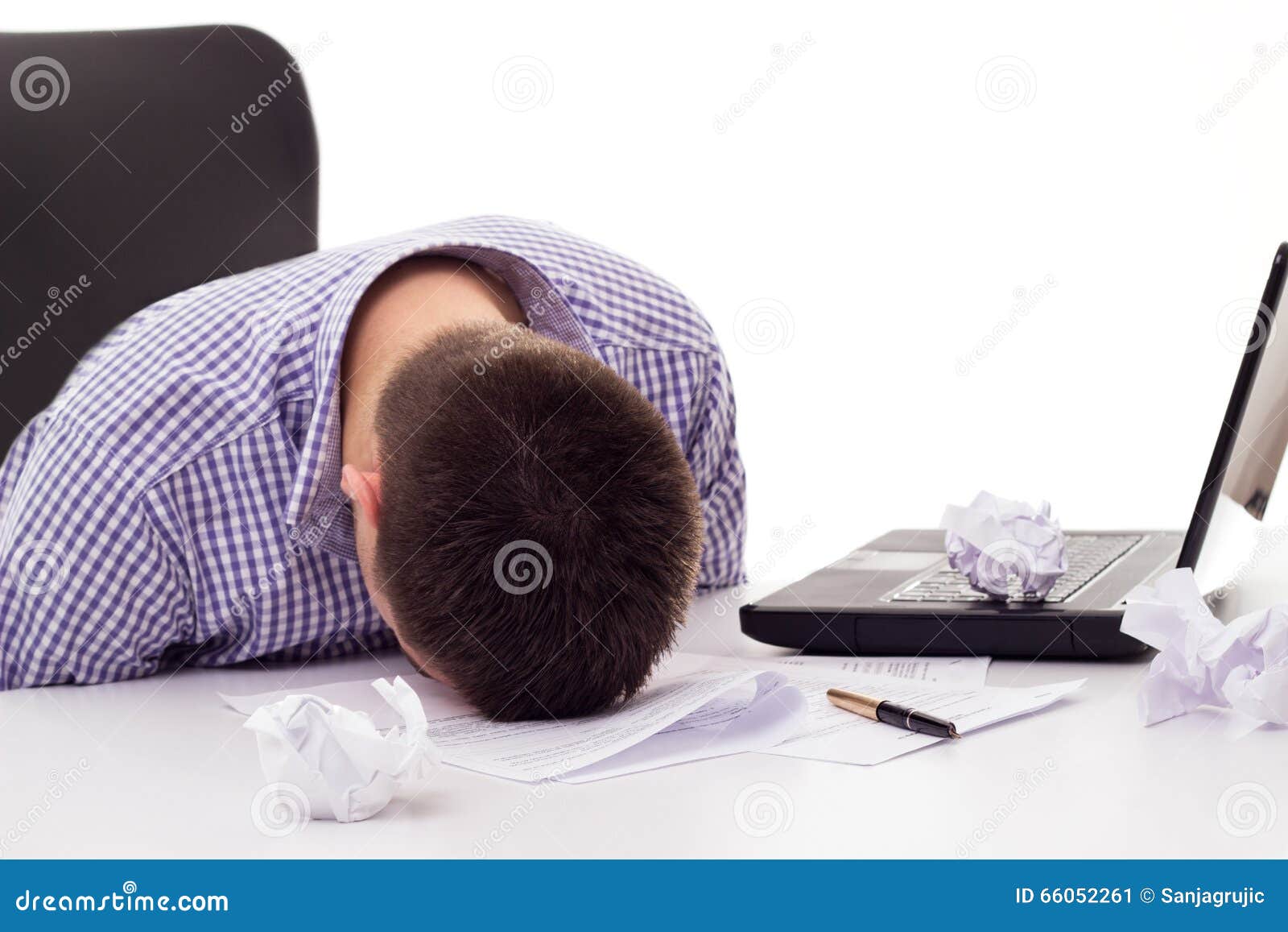 Mess in the office stock image. Image of depression, expressing - 66052261