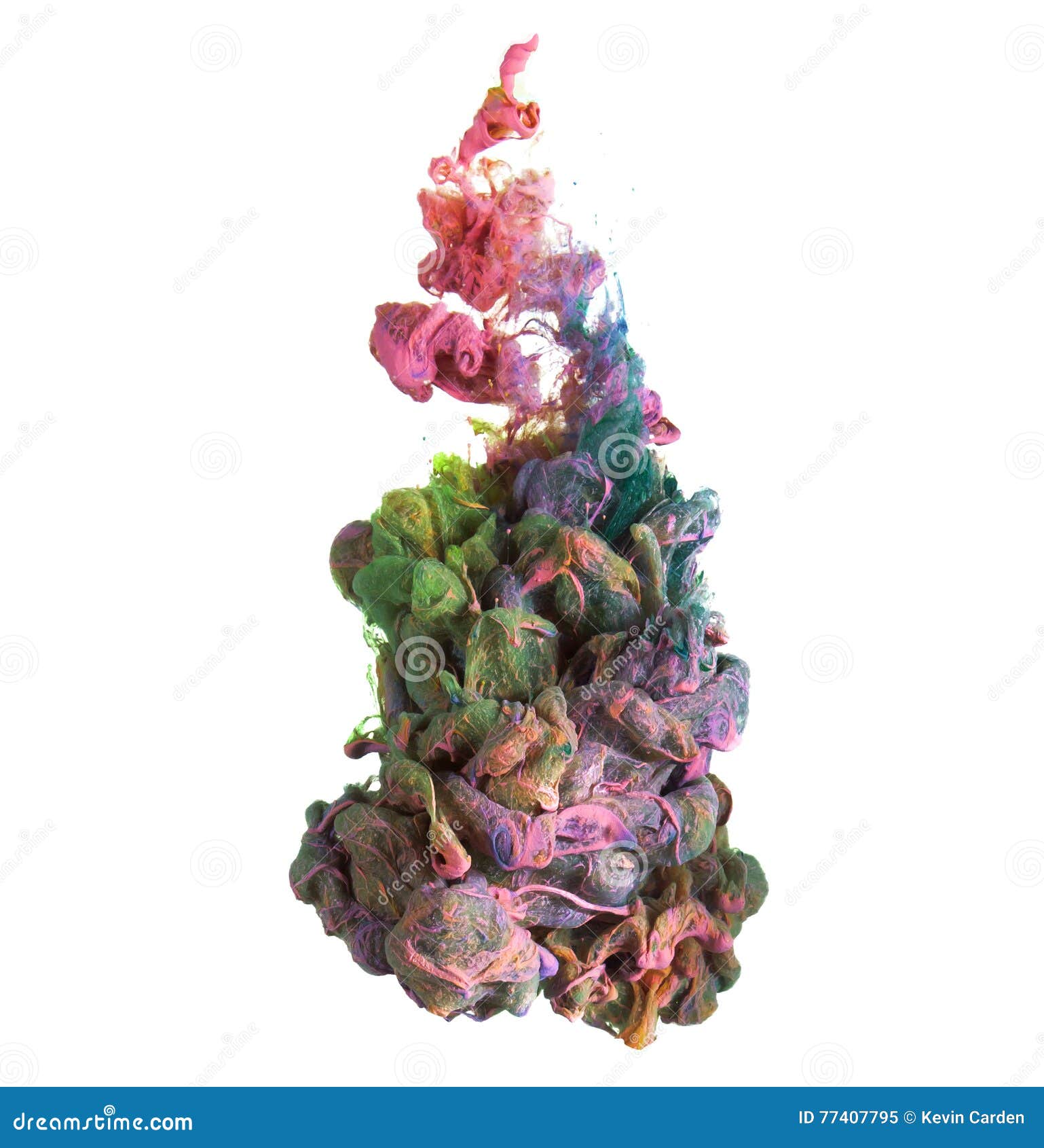 Mess of Paint Dropped in Water Stock Image - Image of flow, chemical ...