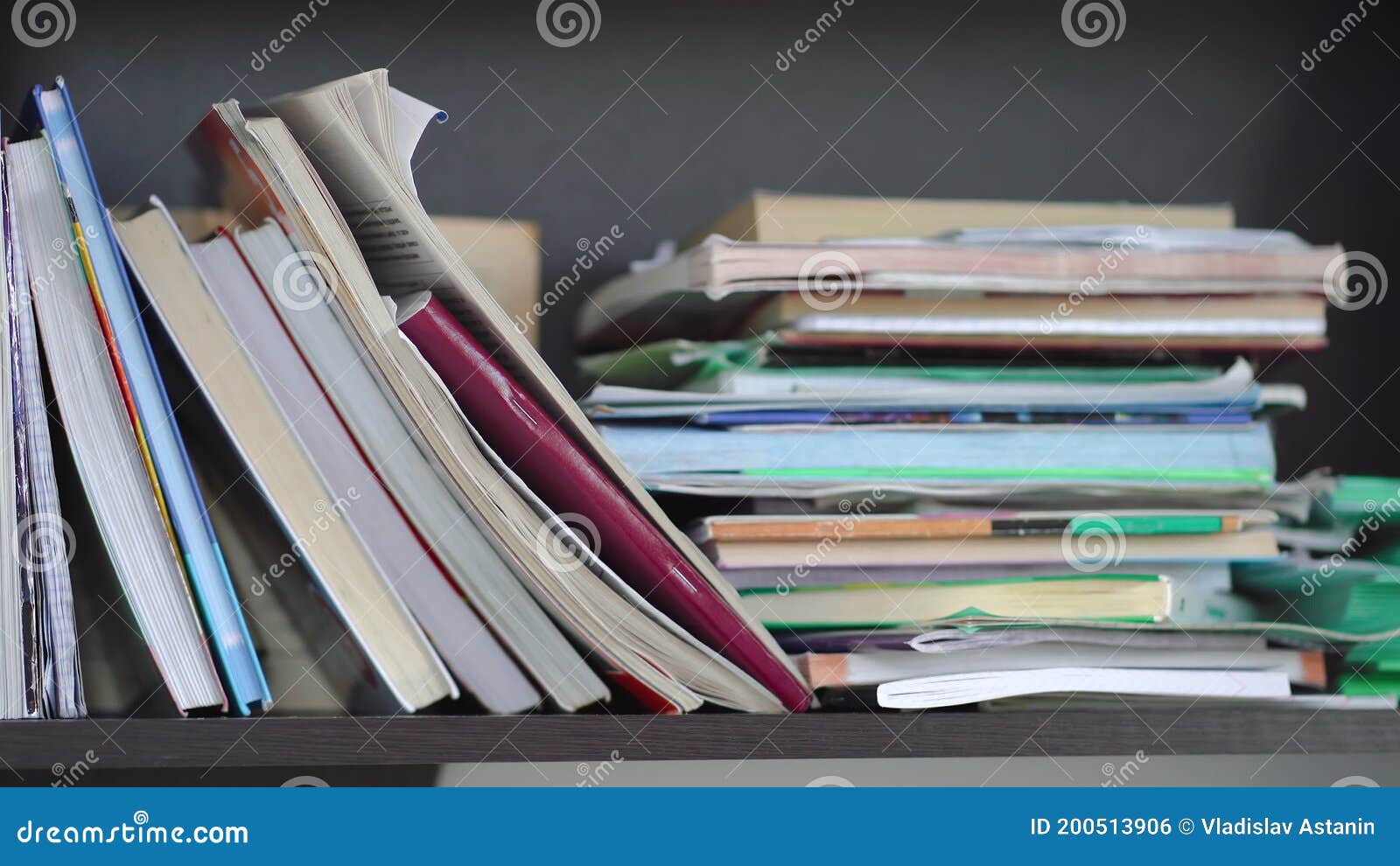 Mess and Piles of Books and Notebooks Stock Footage - Video of mess ...