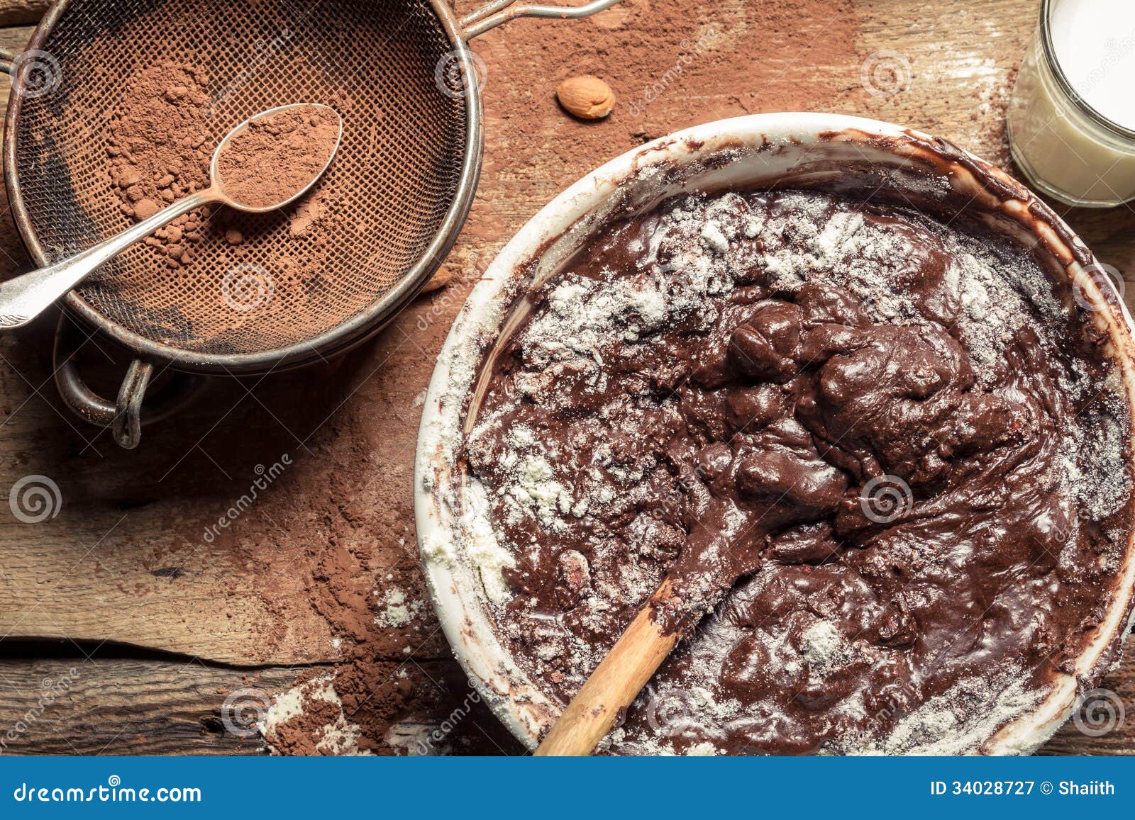 Mess when Preparing Homemade Chocolate Stock Image - Image of ...