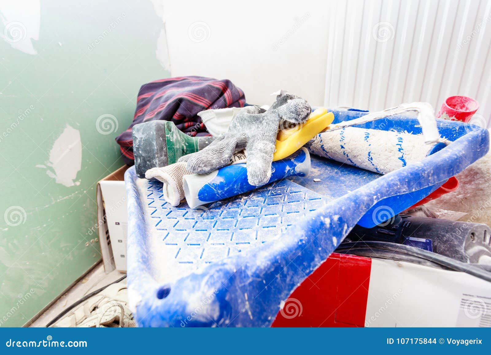 Mess after Renovation Work, Dirty Interior Stock Photo - Image of mess ...