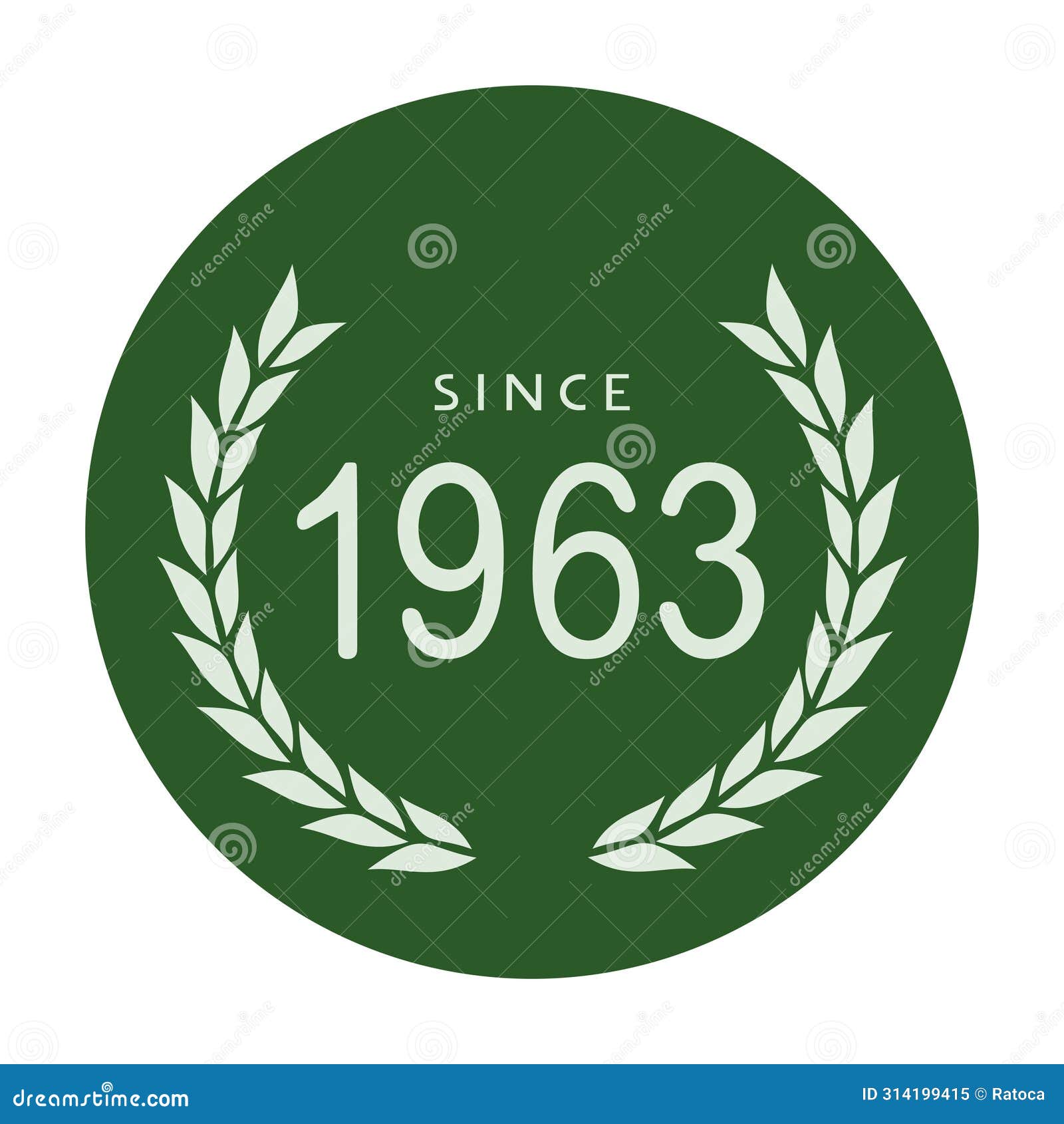 Since 1963 message stock vector. Illustration of message - 314199415