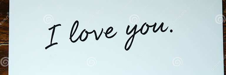 Message of Affection Written in Elegant Cursive on a Simple Background ...
