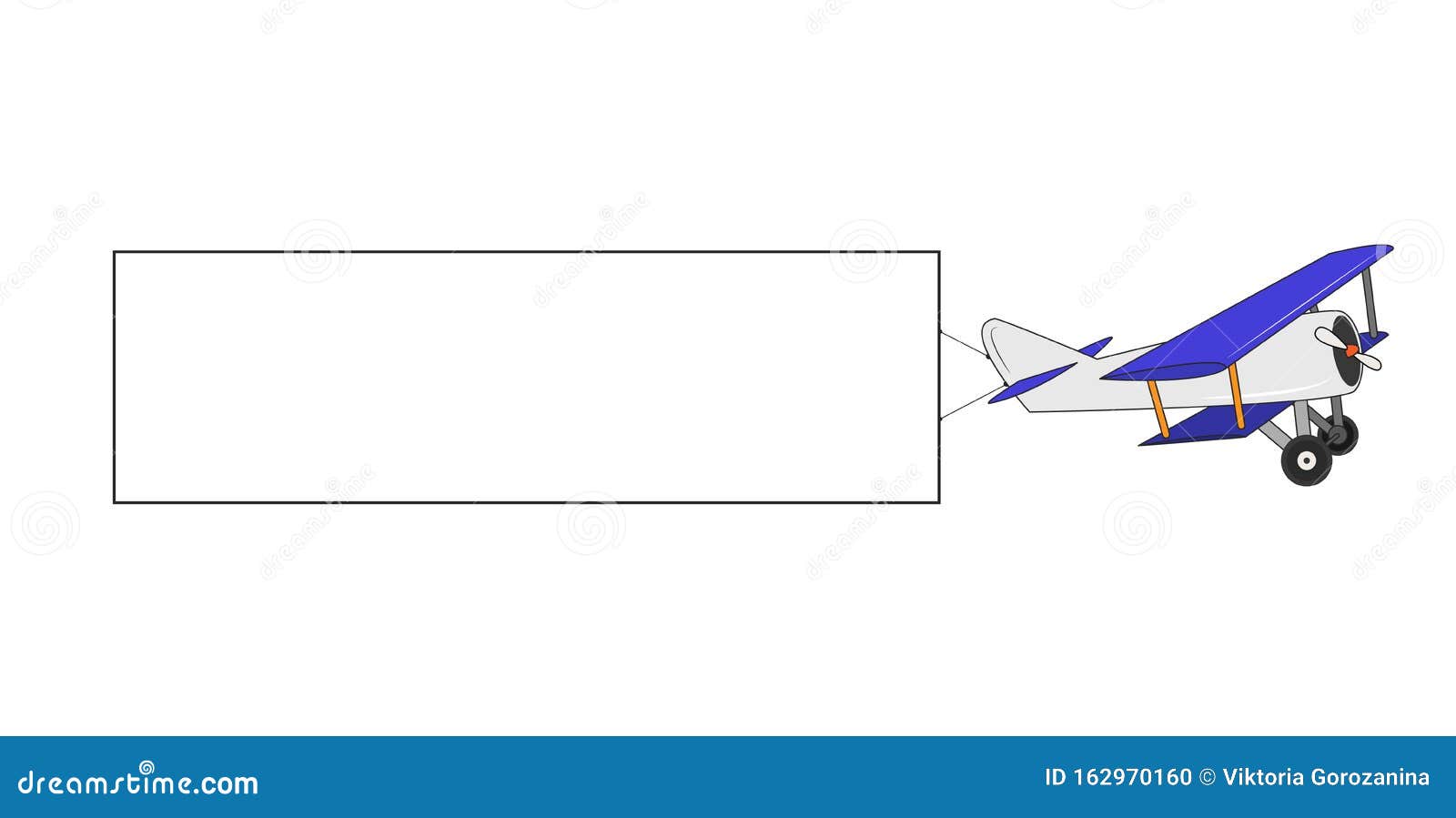 Message Banner Plane. Advertisement Templete Stock Vector ...