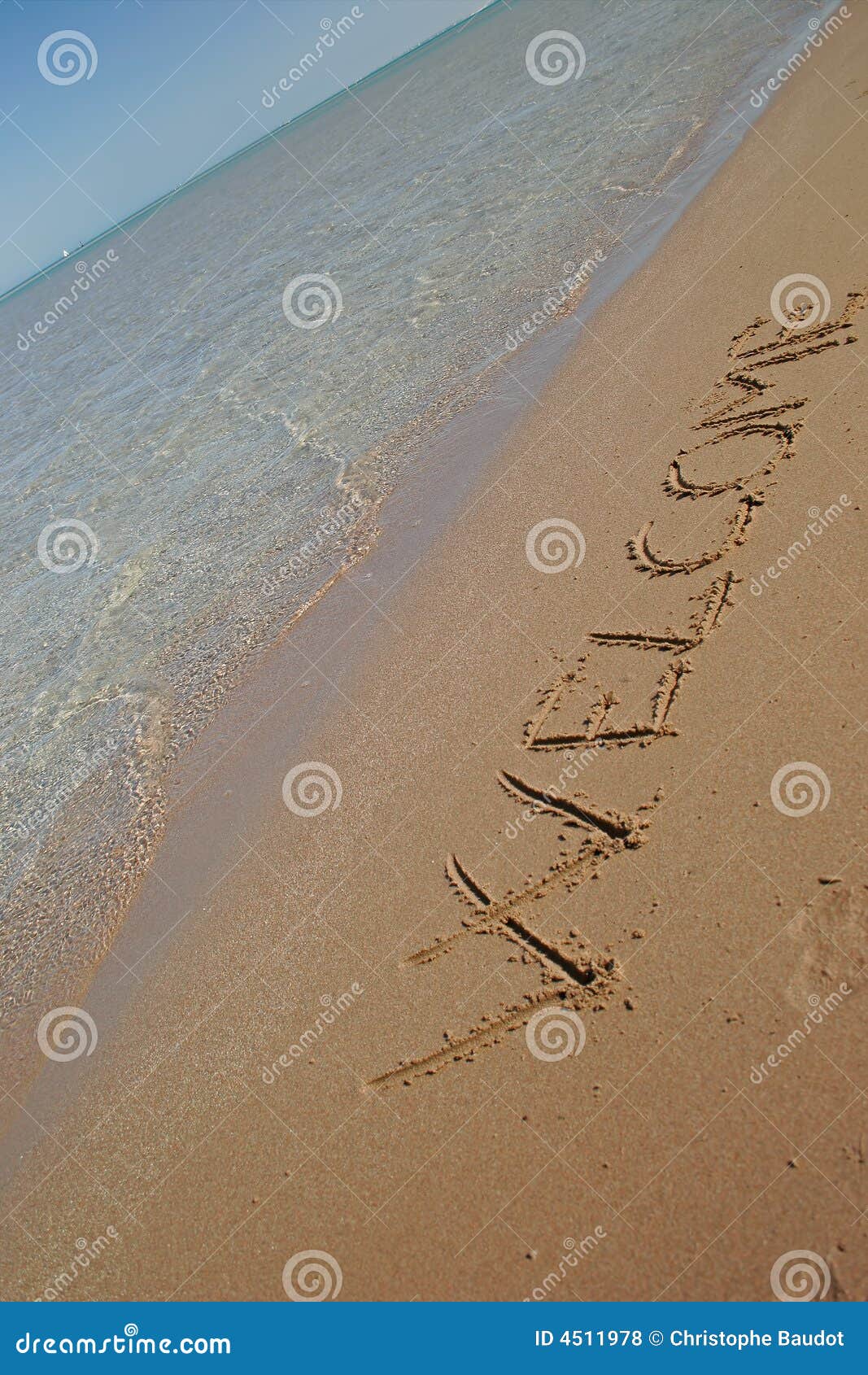 Message On The Beach Picture. Image: 4511978