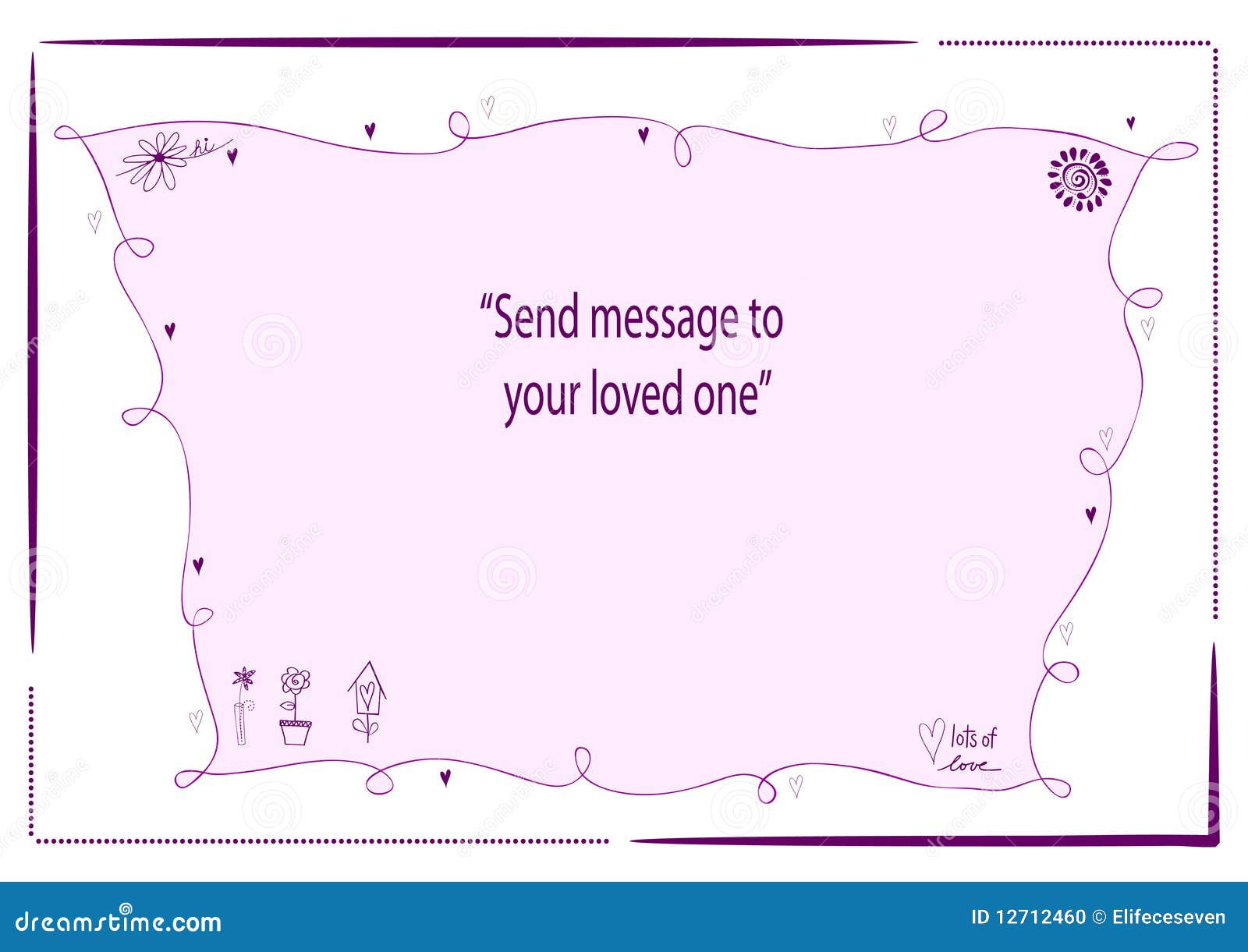 Message board stock vector. Illustration of drawing, decorative - 12712460