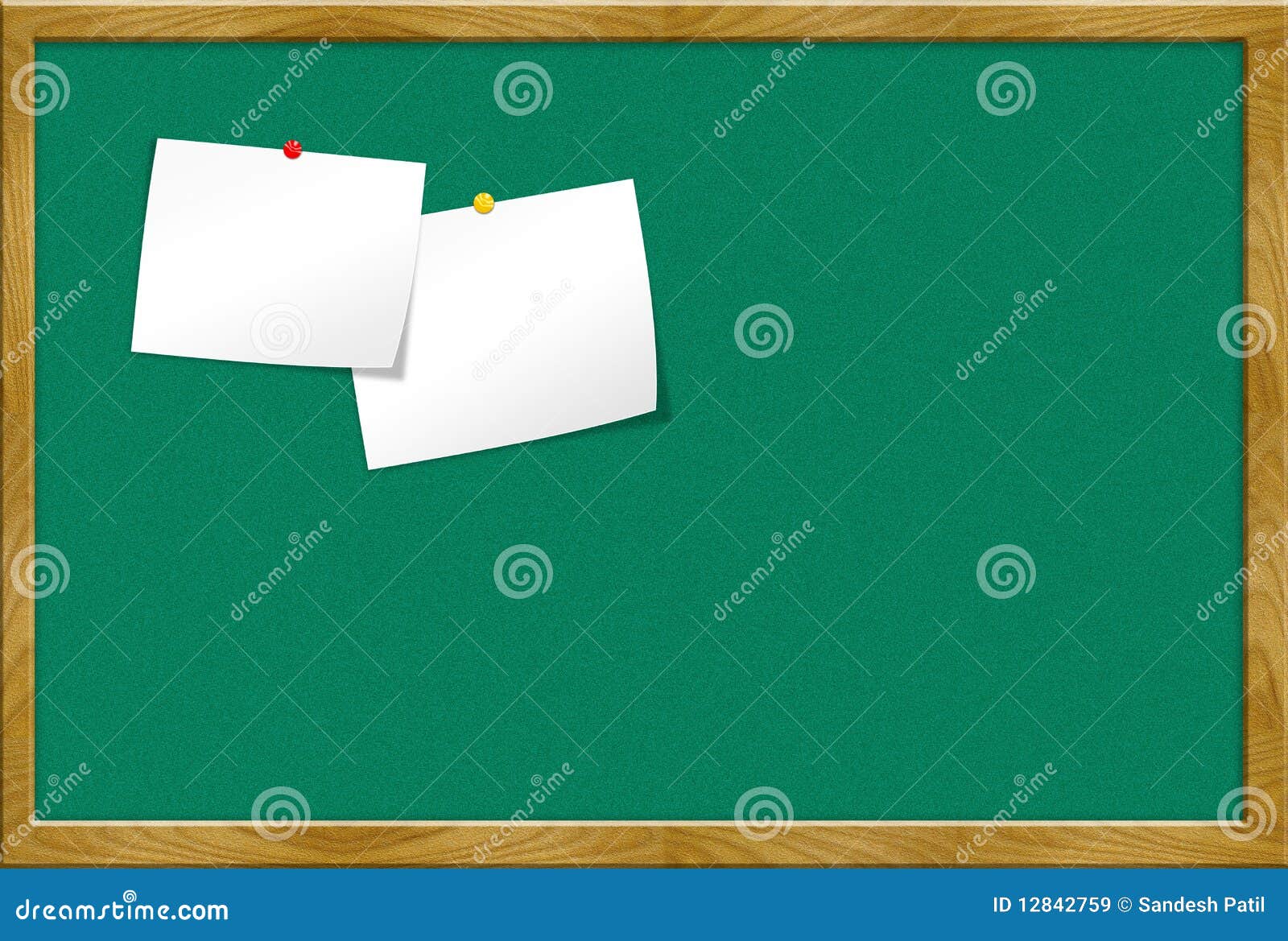 Message Board stock illustration. Illustration of wooden - 12842759