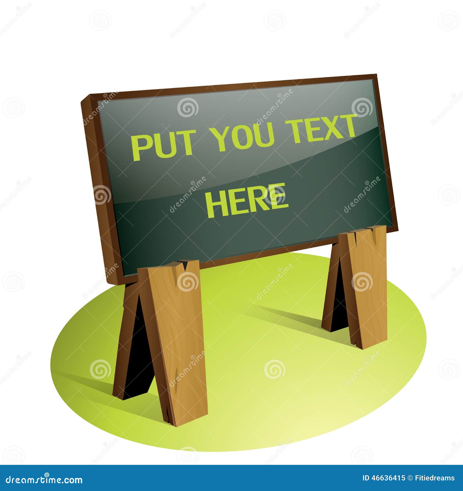 Message board stock vector. Illustration of vector, wood - 46636415