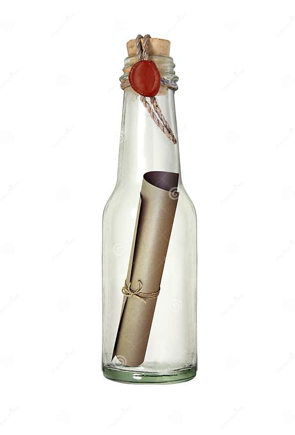Message in the bottle stock image. Image of communication - 9322601