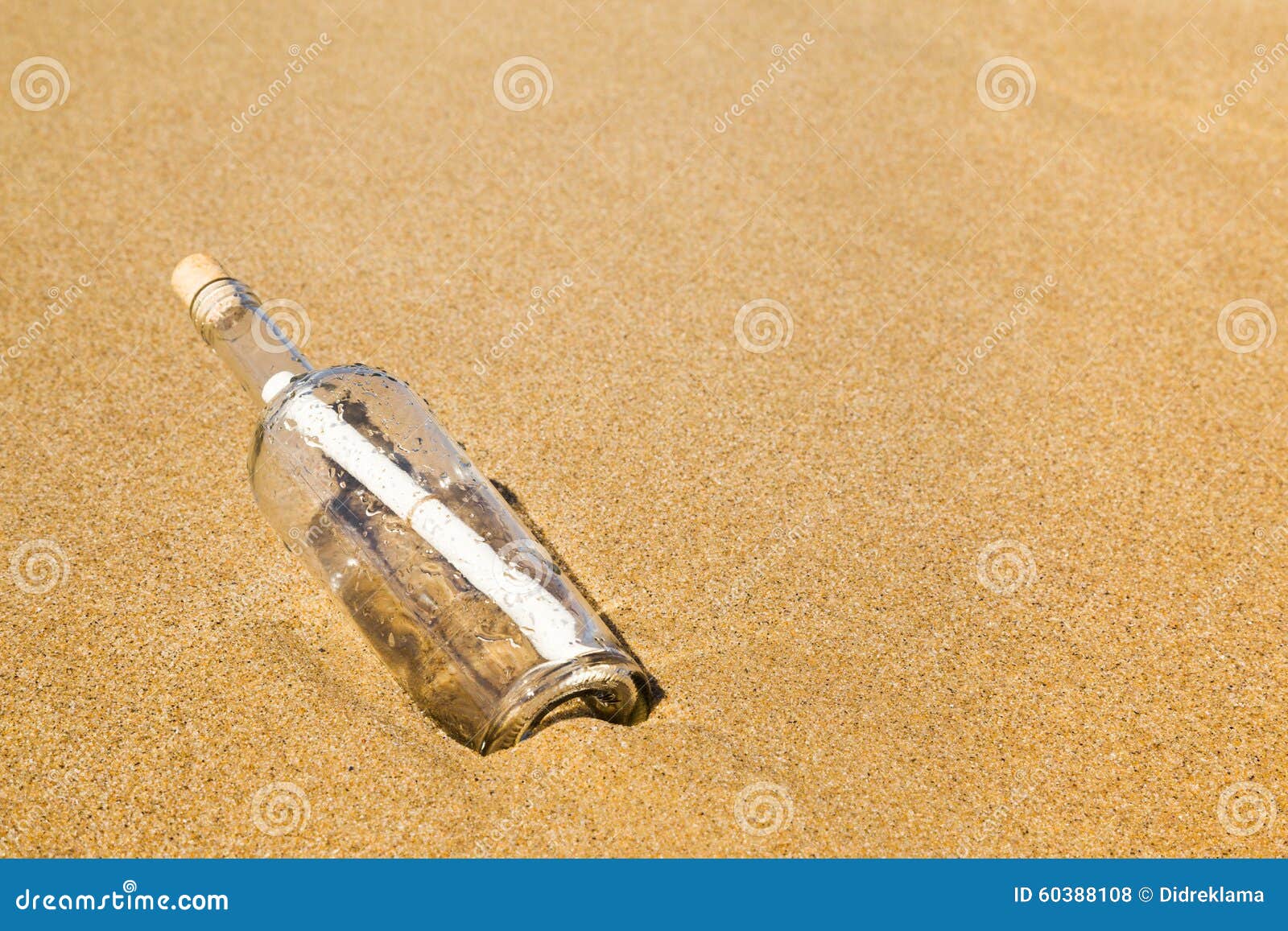 Message in a Bottle on the Beach Stock Photo - Image of coast, mail ...