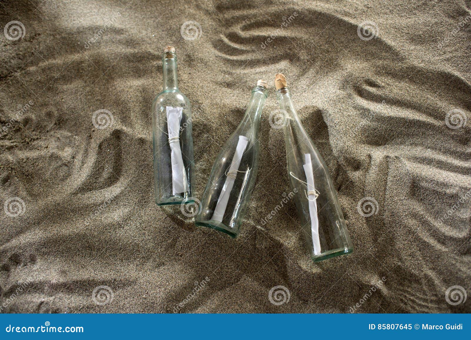 Message in a Bottle at the Beach Stock Image - Image of switchboard ...