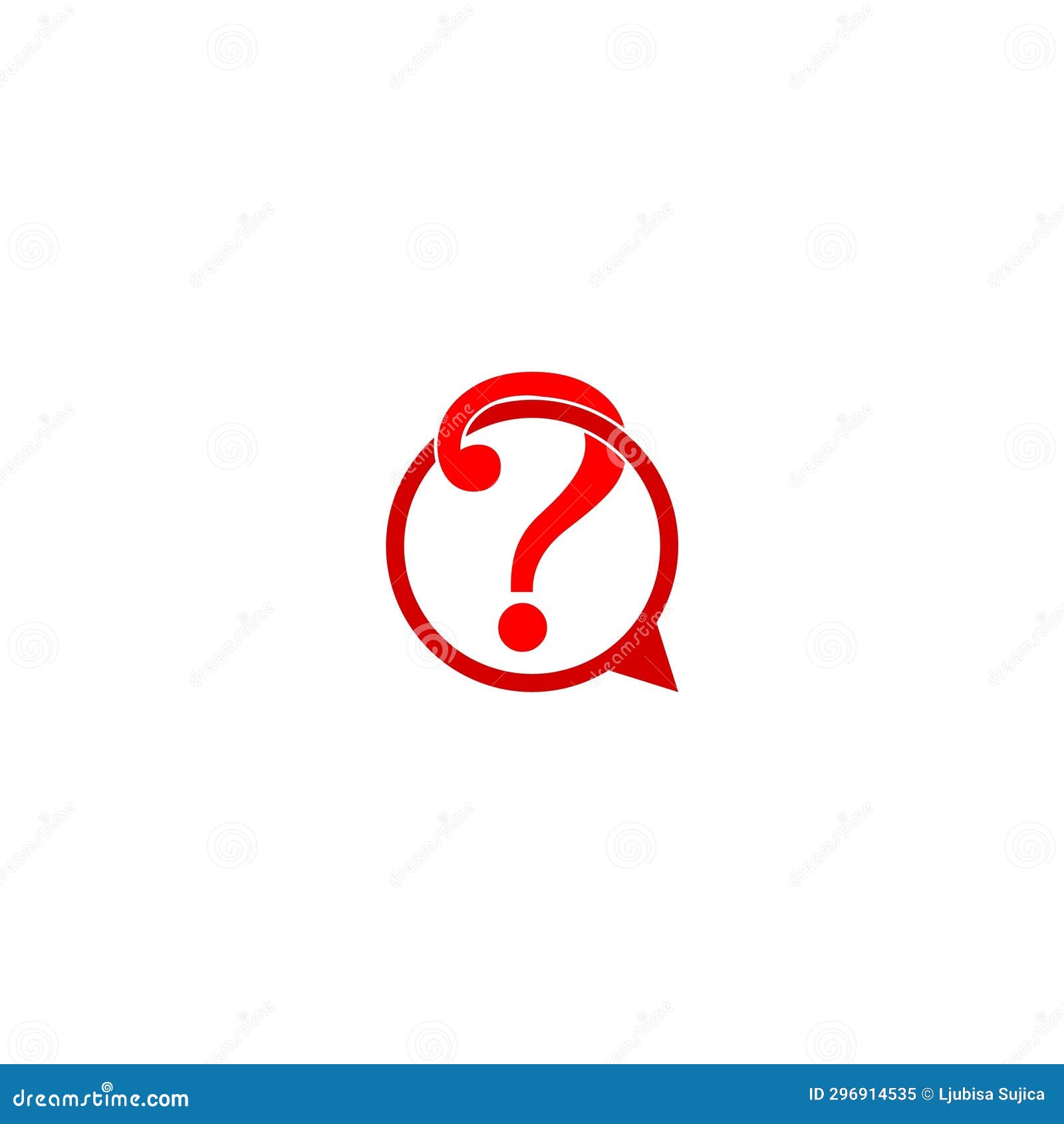 Message Box with Question Mark Icon Stock Illustration - Illustration ...