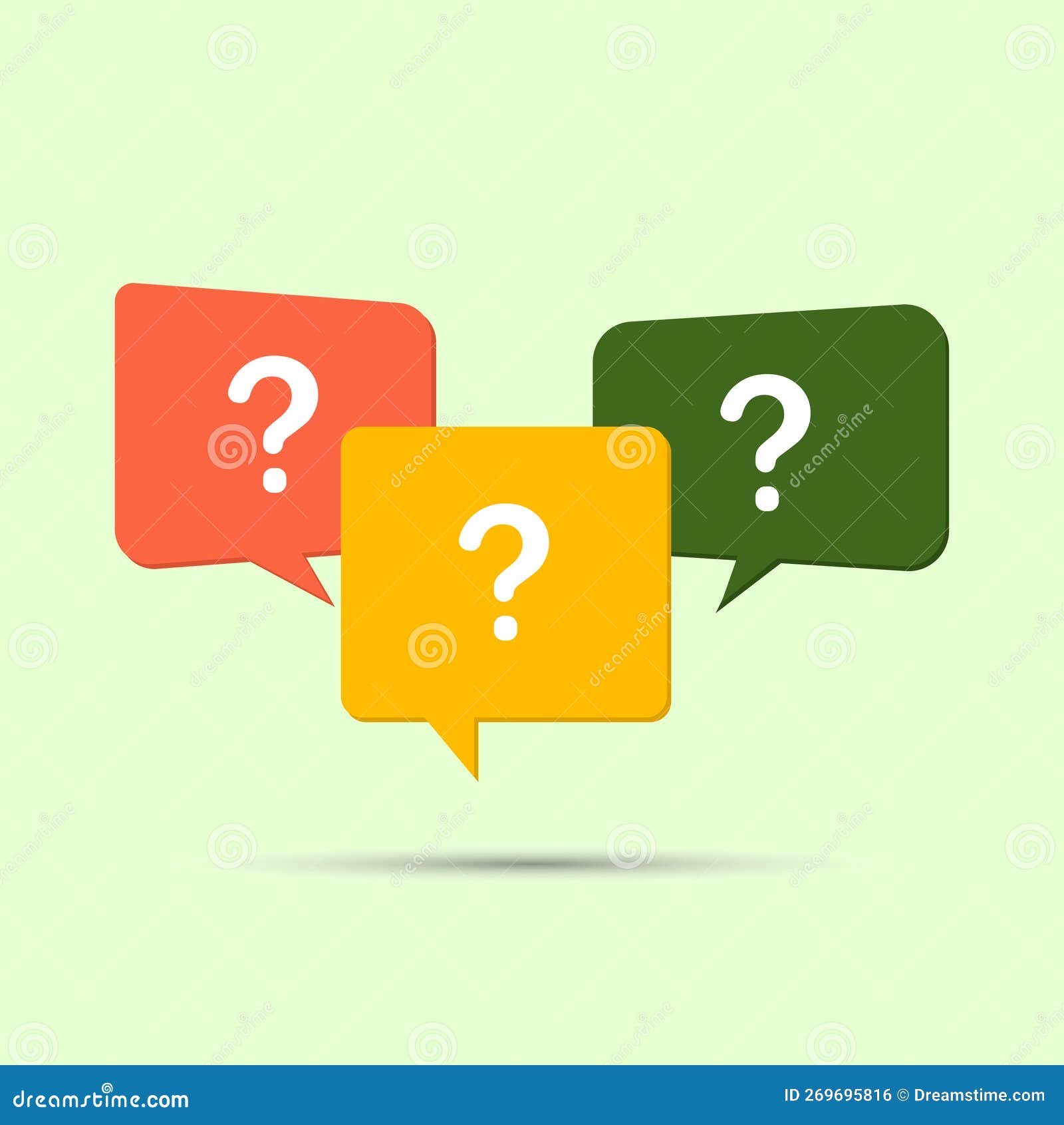 Message Box with Question Mark Icon Stock Vector - Illustration of ...