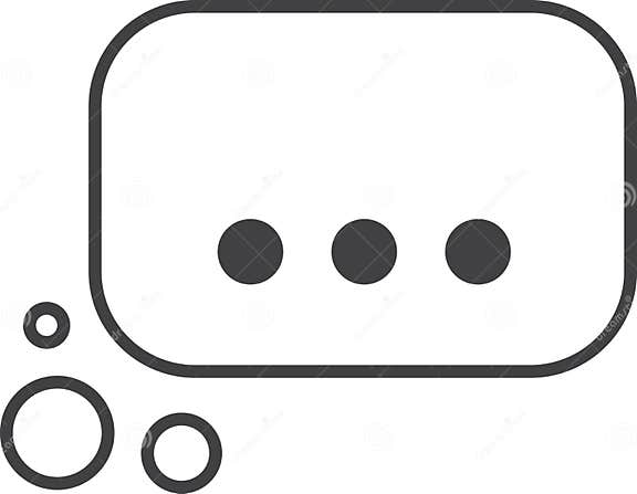 Message Boxes and Chats Illustration in Minimal Style Stock Vector ...