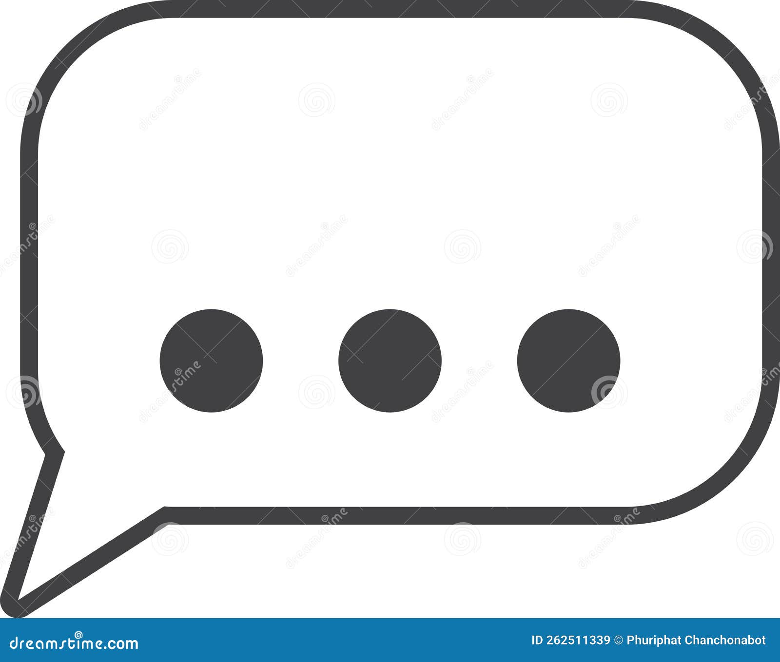 Message Boxes and Chats Illustration in Minimal Style Stock Vector ...