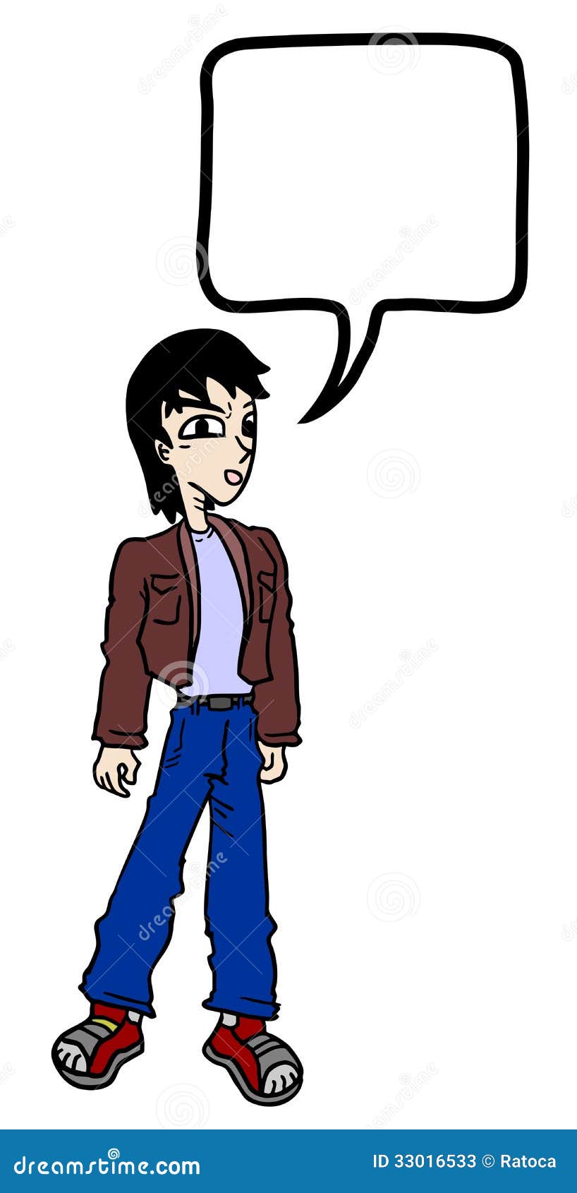 Message boy stock vector. Illustration of boys, comic - 33016533