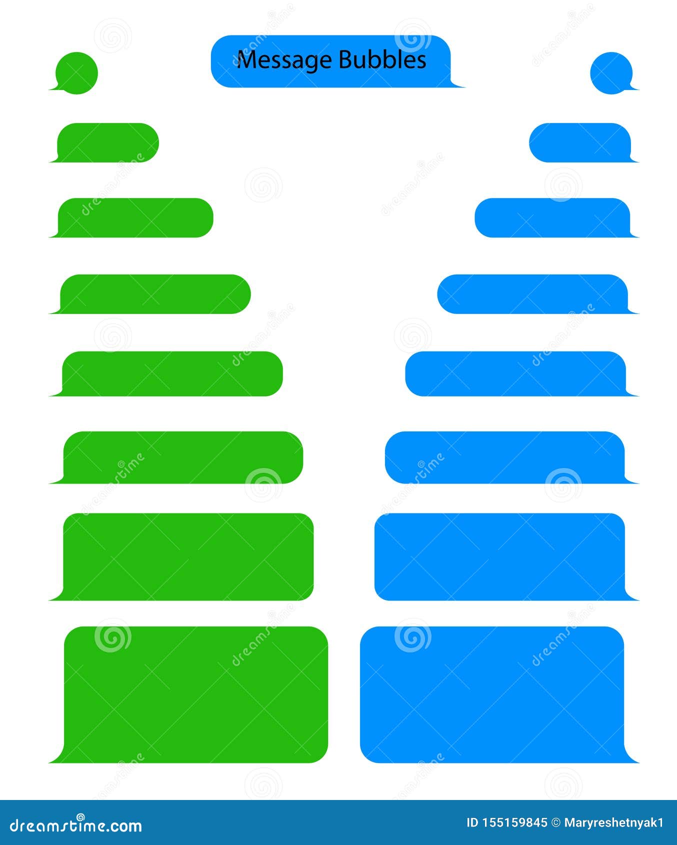 Message Bubble Chat for Text, Sms. Chat Messenger at Bubble Form in ...