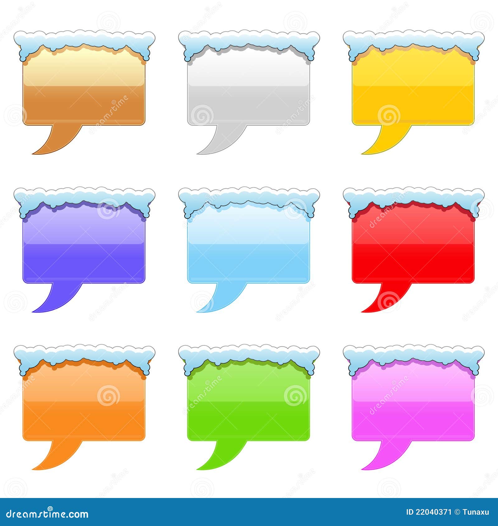 Message bubble with snow stock illustration. Illustration of store ...