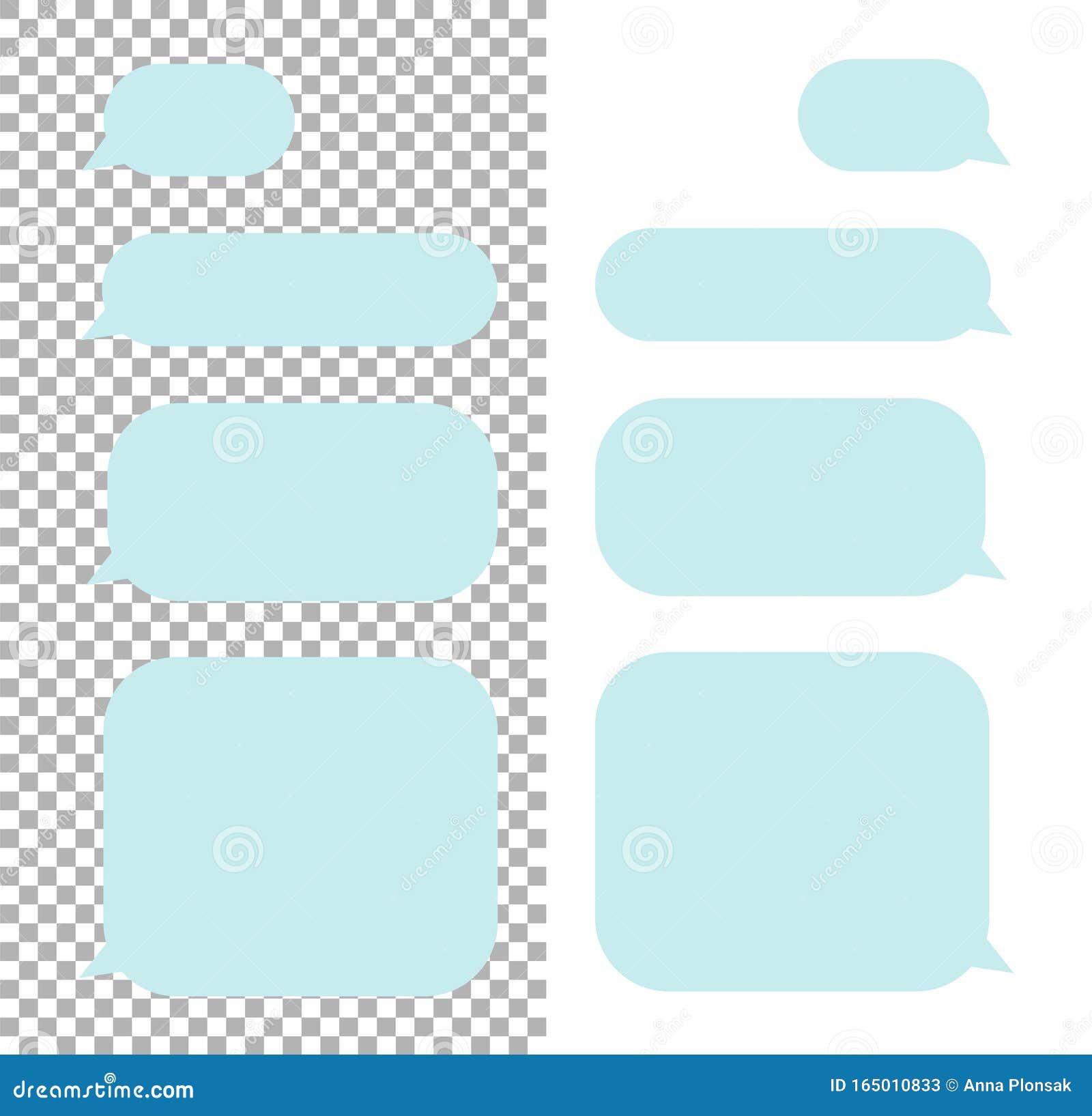 Message Bubbles Chat Vector Icons. Vector Deign Template of Message ... Message Bubbles Chat Vector Icons. Vector Deign Template of Message ...