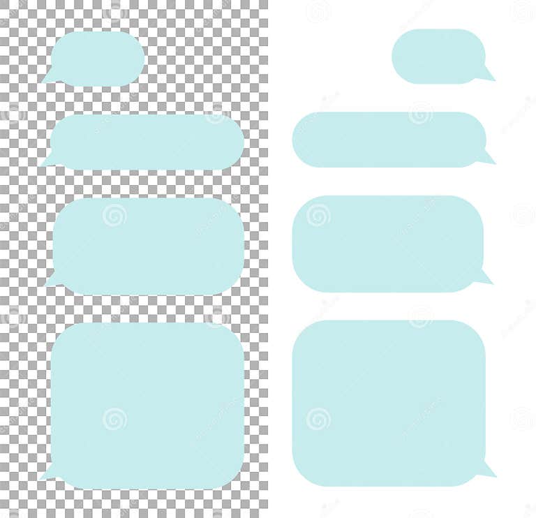 Message Bubbles Chat Vector Icons. Vector Deign Template of Message ...