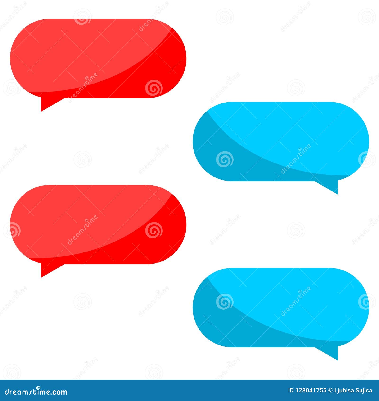 Message Bubbles Icon, Chat Icon, Simple Dialogue Icon Stock ...