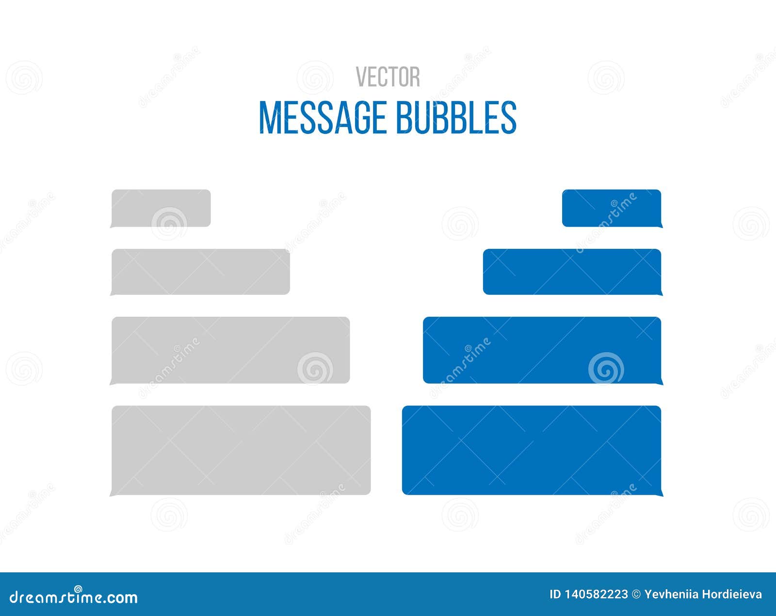 Message Bubbles Vector Icons For Chat. Vector Message Bubbles Design ... Message Bubbles Vector Icons For Chat. Vector Message Bubbles Design ...